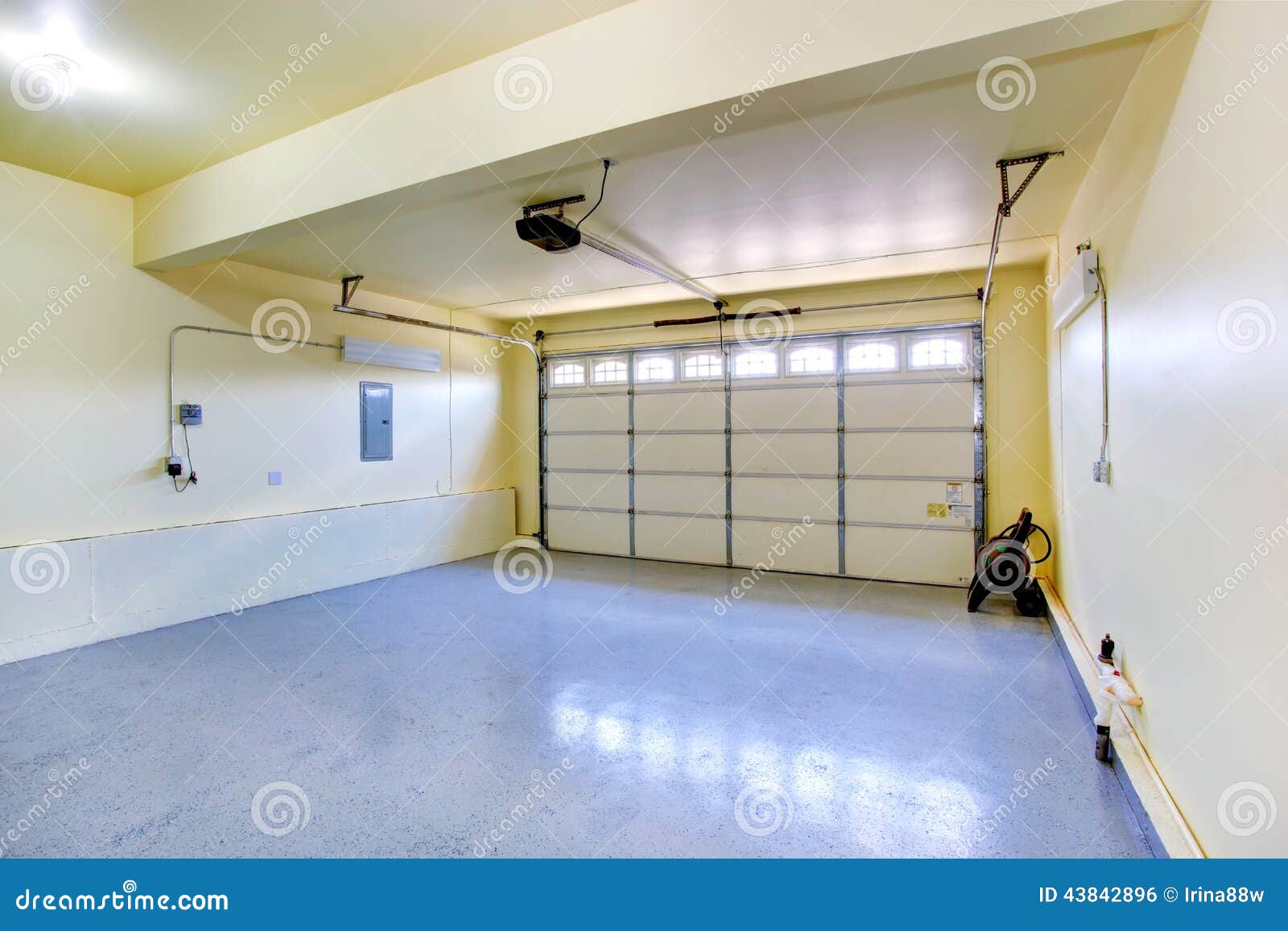 Empty garage in new house stock photo. Image of floor - 43842896