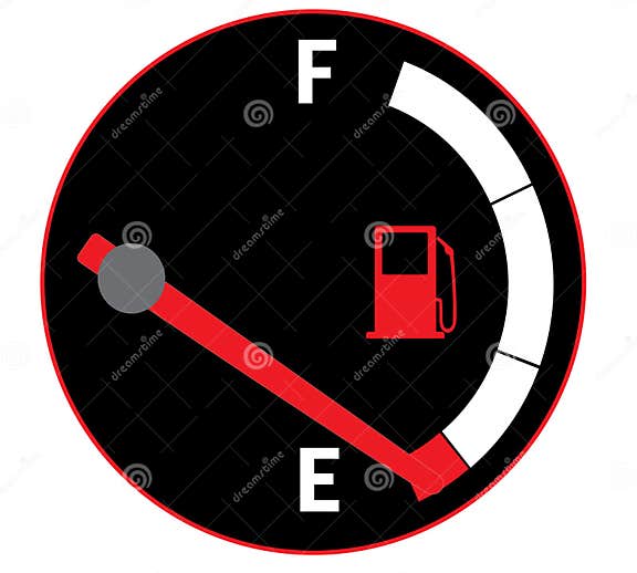 Empty gas tank stock vector. Illustration of transportation - 5382116