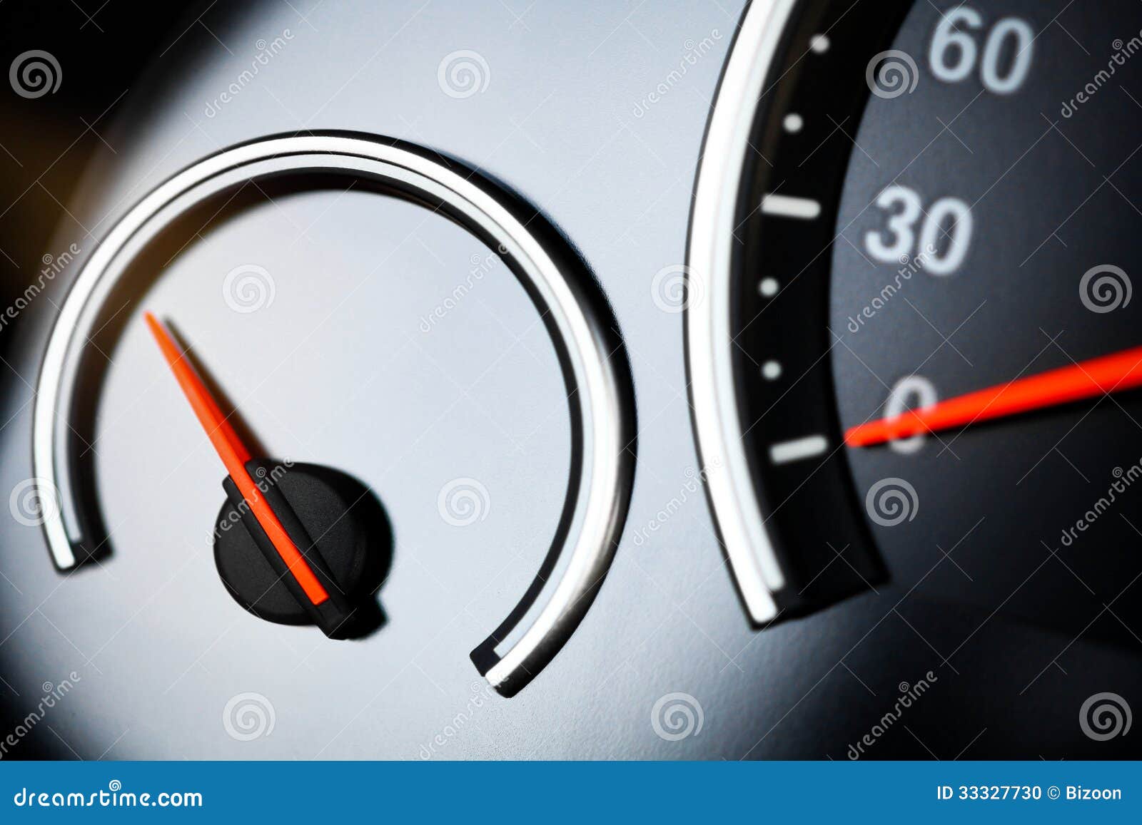 Empty gauge stock photo. Image of dial, automobile, drive - 33327730