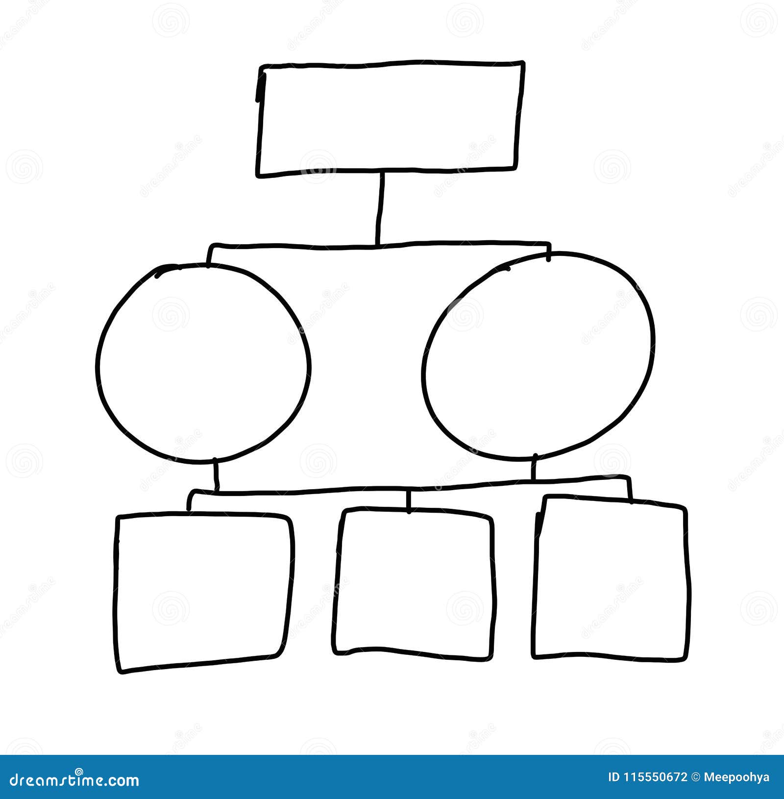 Empty Geometric Shape Isolated on White Background. Stock Illustration ...