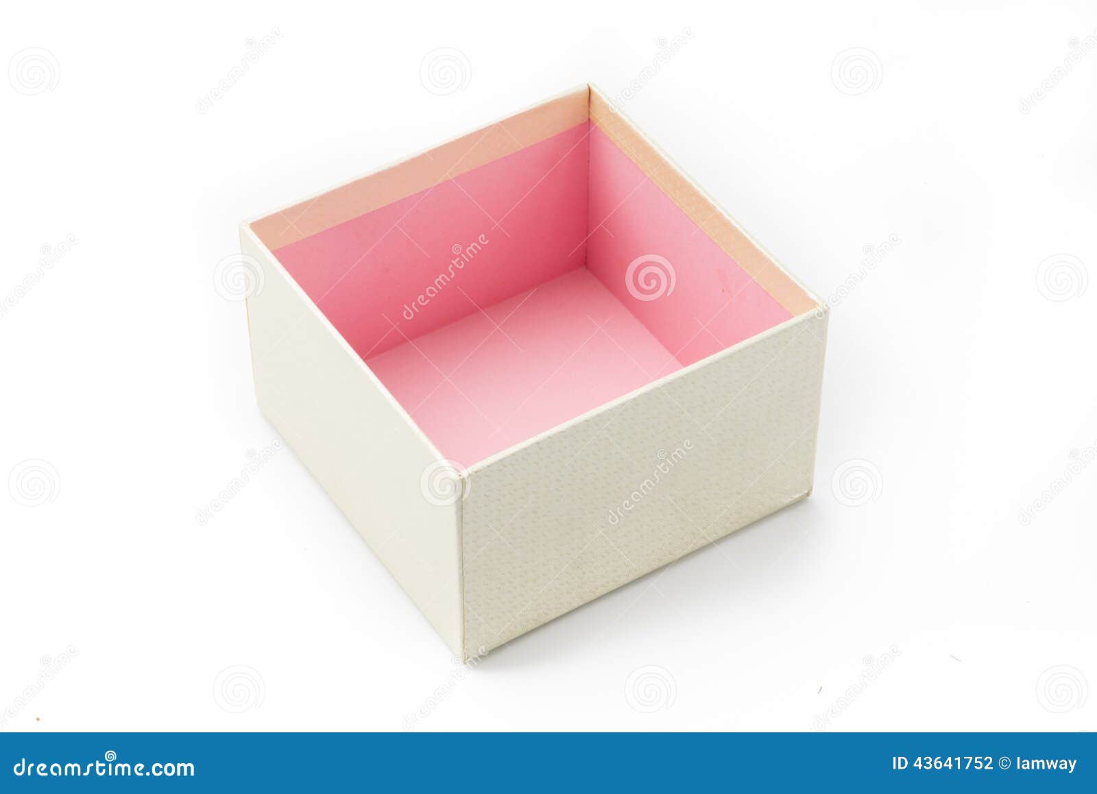 Empty Gift Box without Present Pink Color Inside Stock Photo - Image of ...