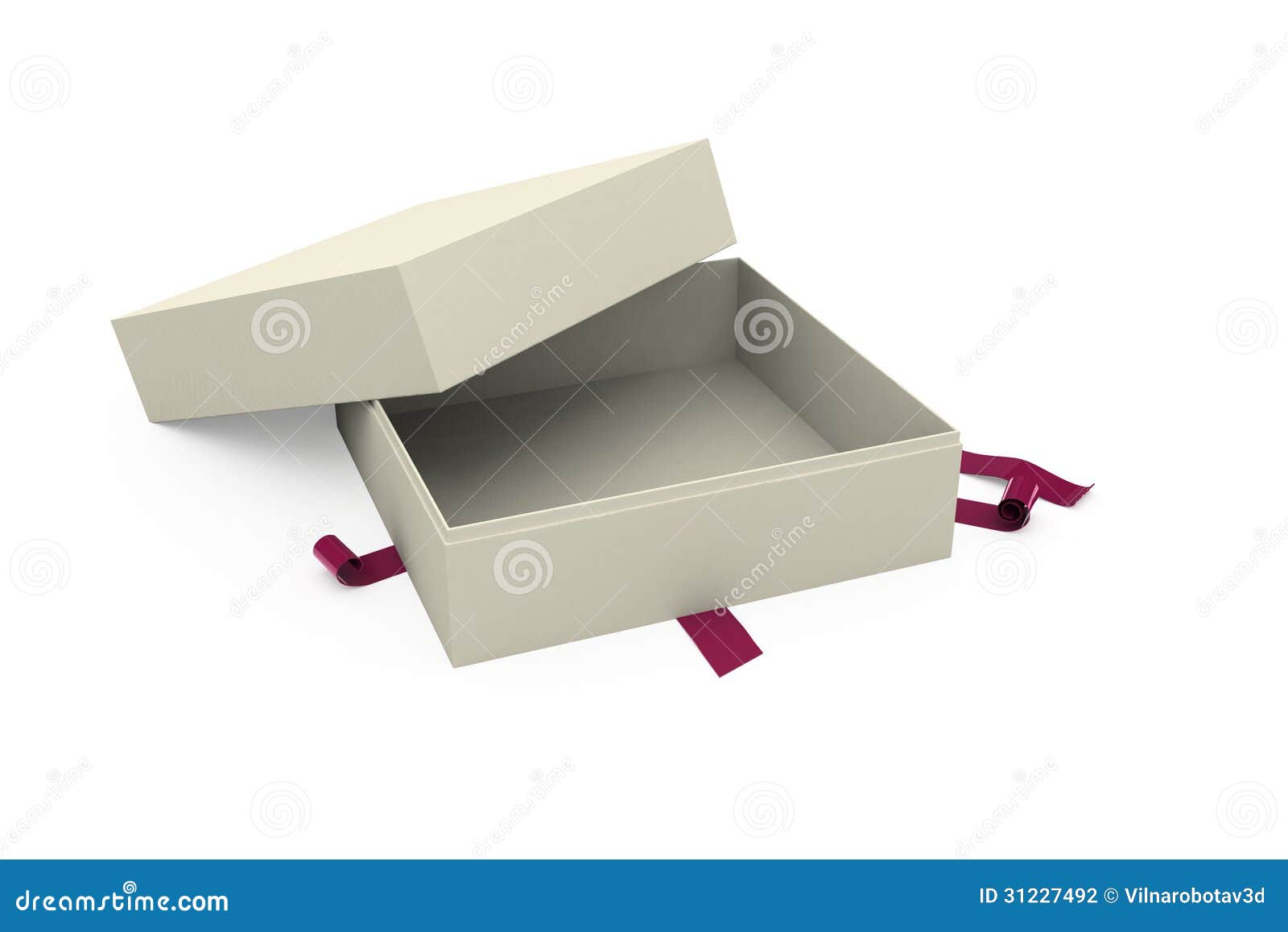 Empty gift Box stock illustration. Illustration of white - 31227492