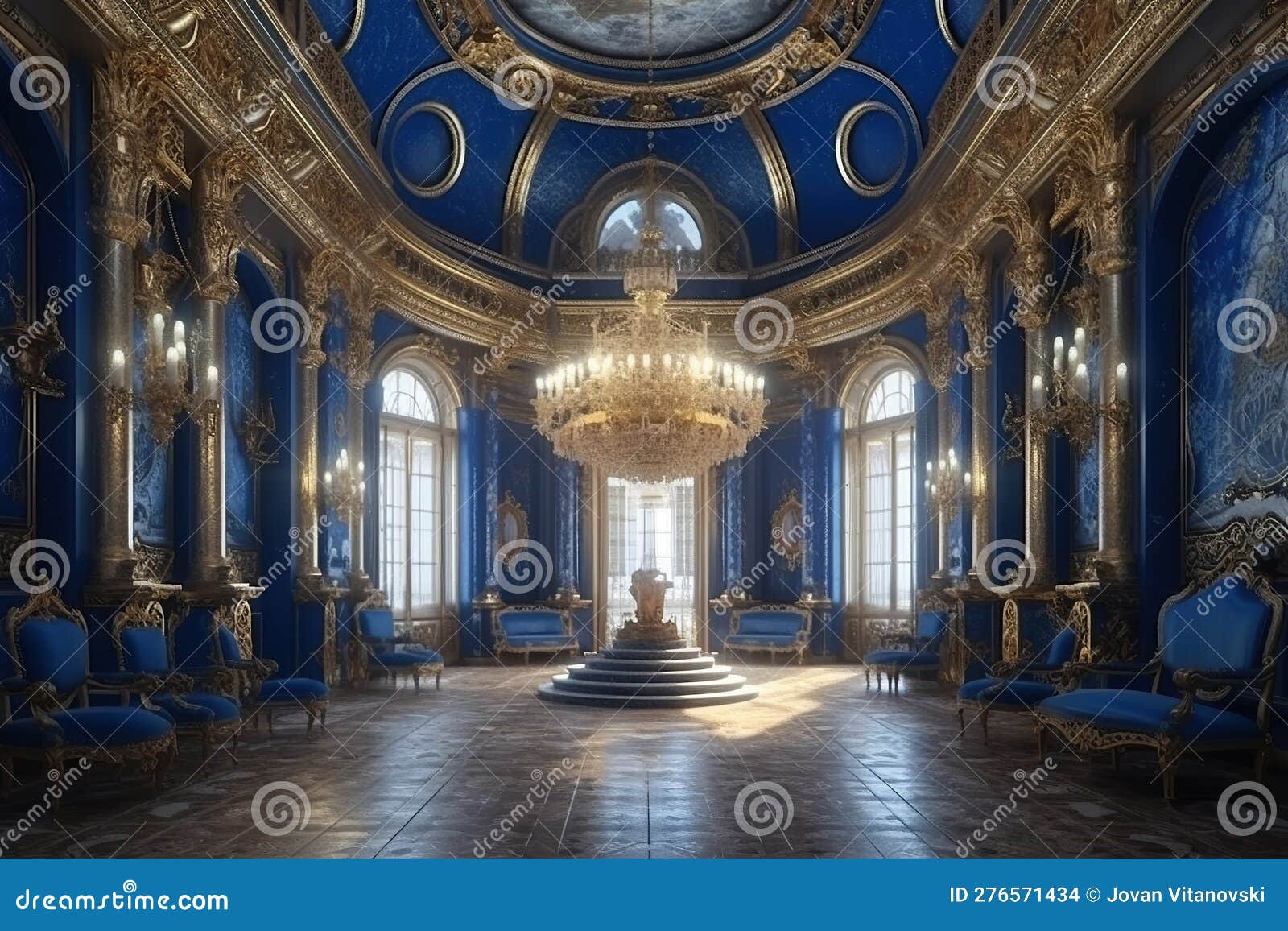 Rococo And Baroque Relief On The Ceiling Stock Photography ...