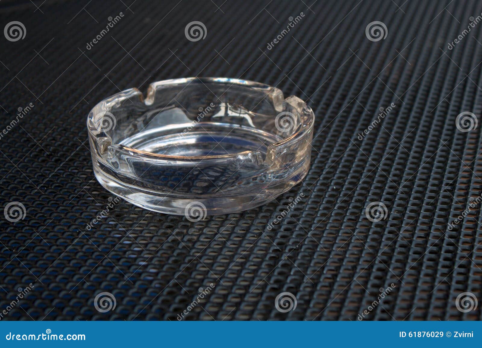 Empty glass ashtray stock image. Image of clean, empty - 61876029