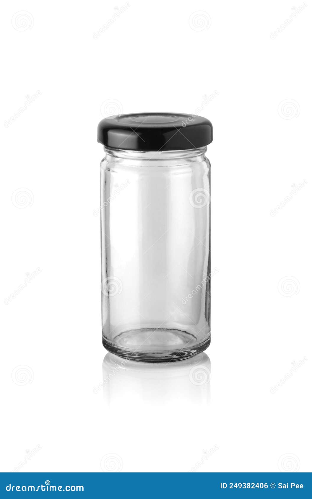 Empty Glass Bottles Isolated on White Background Stock Photo - Image of ...