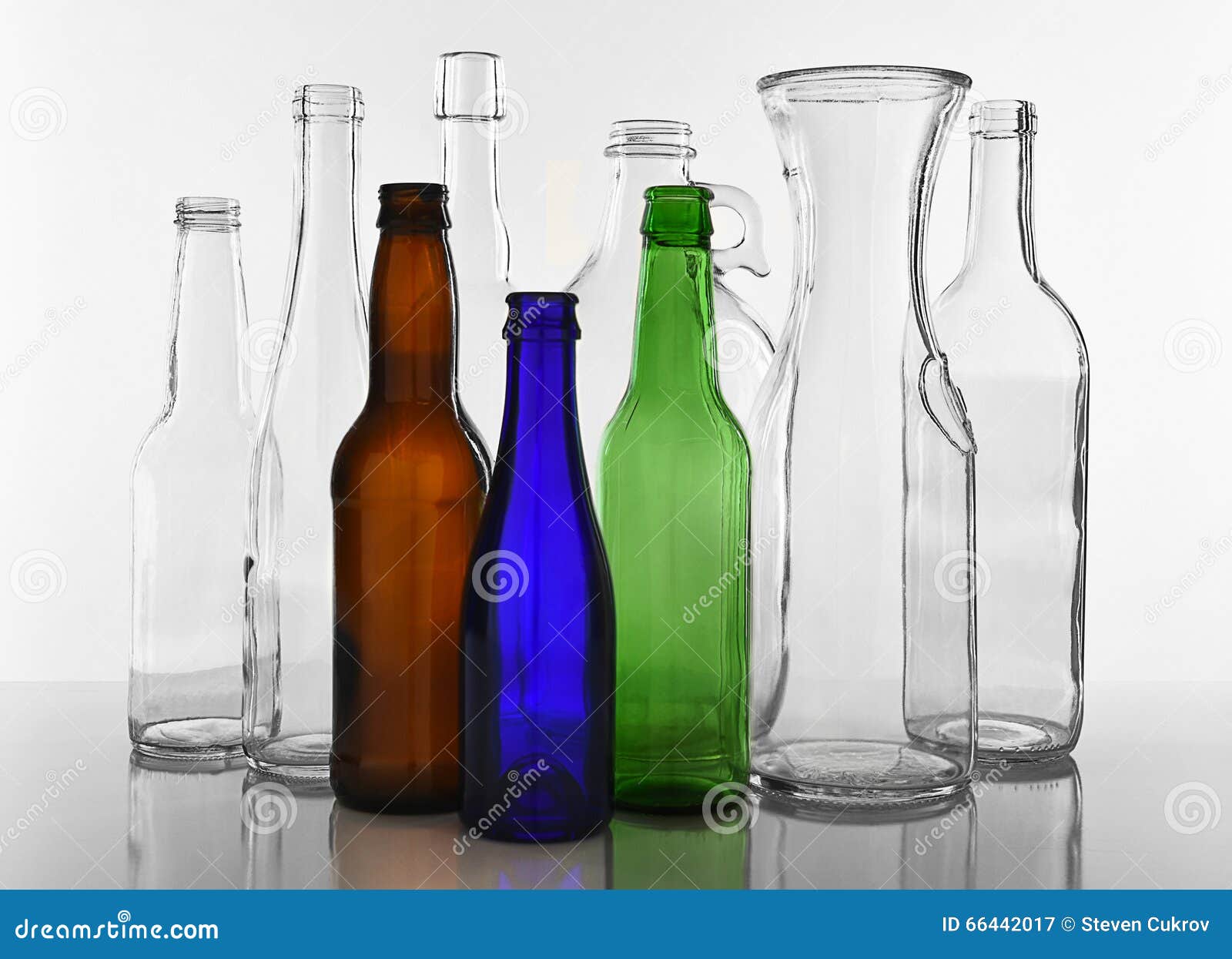 Empty Glass Bottles stock image. Image of recyclable - 66442017