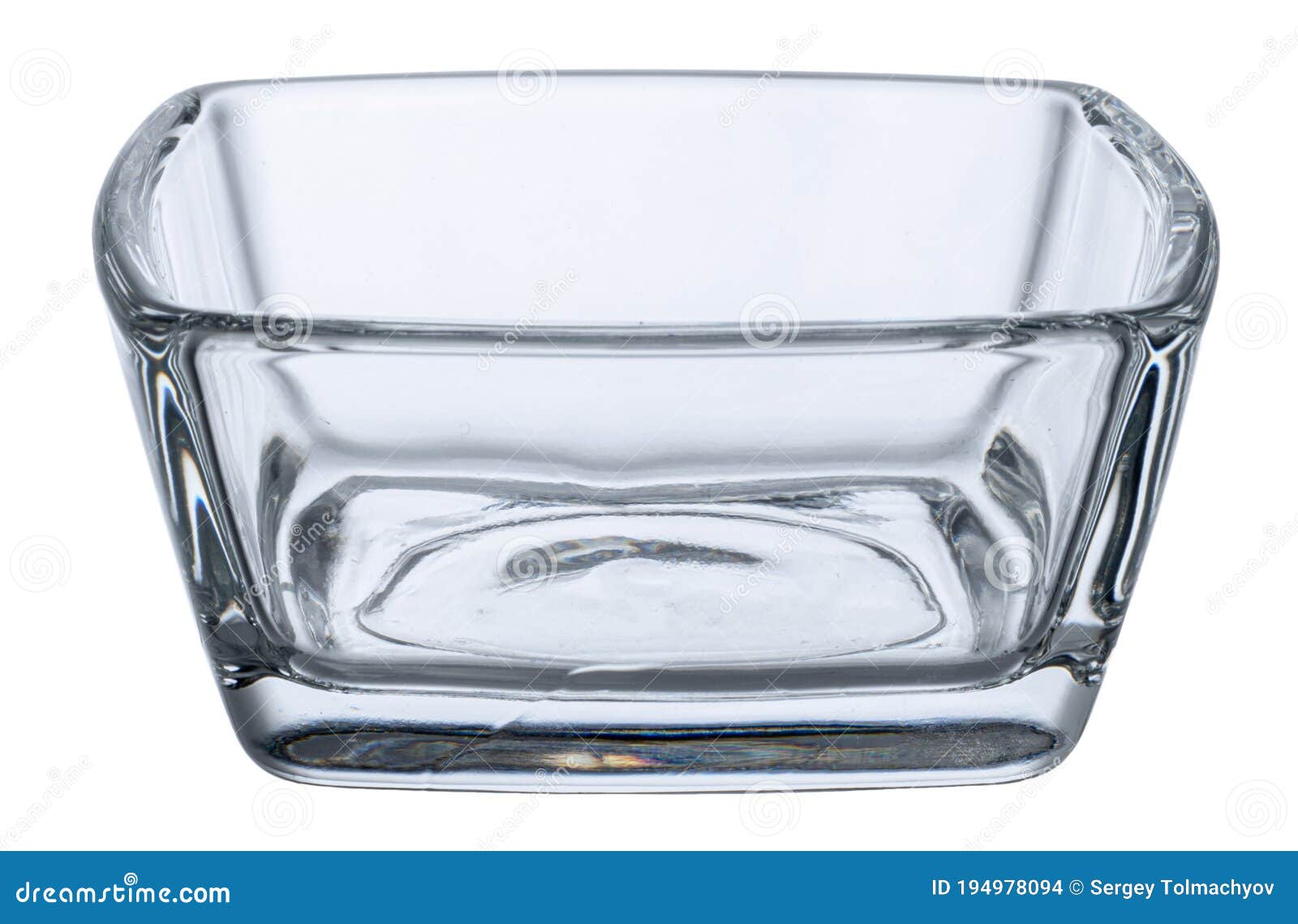 Empty Glass Bowl Isolated on White Background Stock Photo - Image of ...