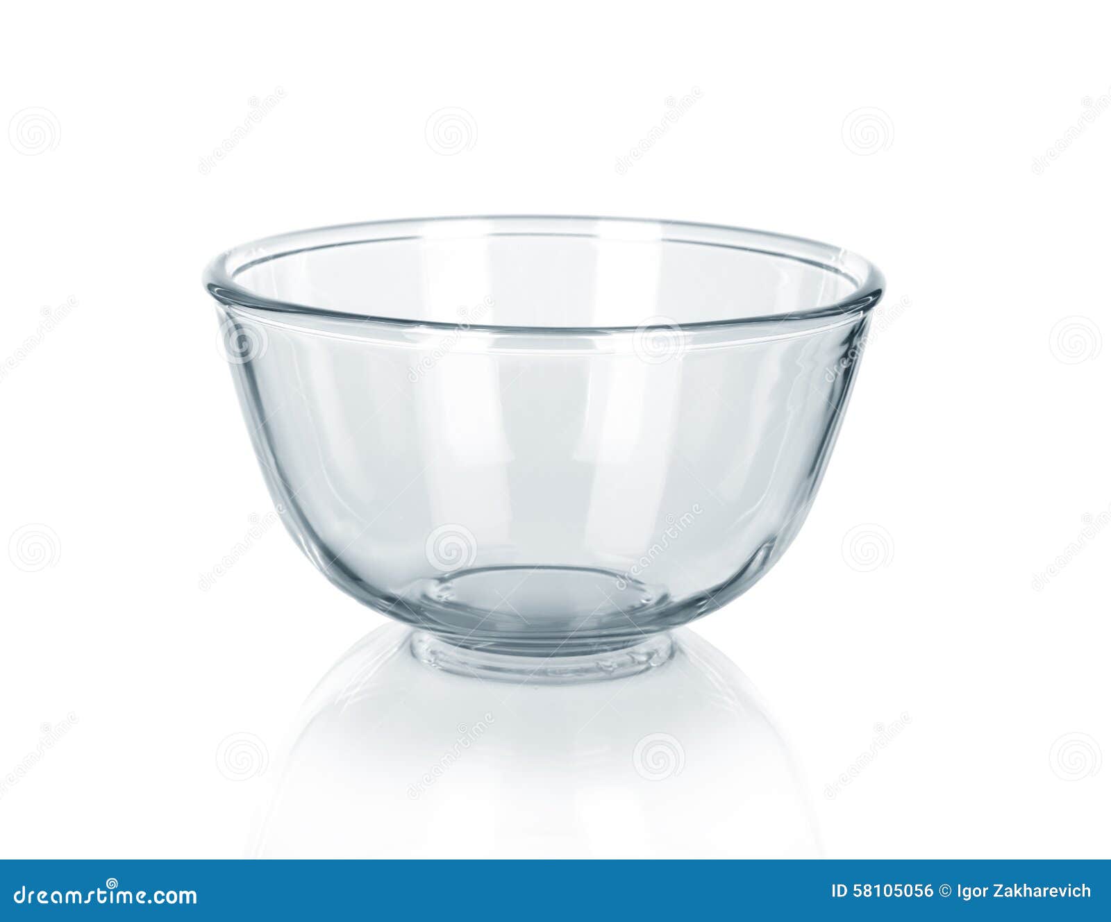 Empty glass bowl stock photo. Image of white, ware, fishbowl - 58105056