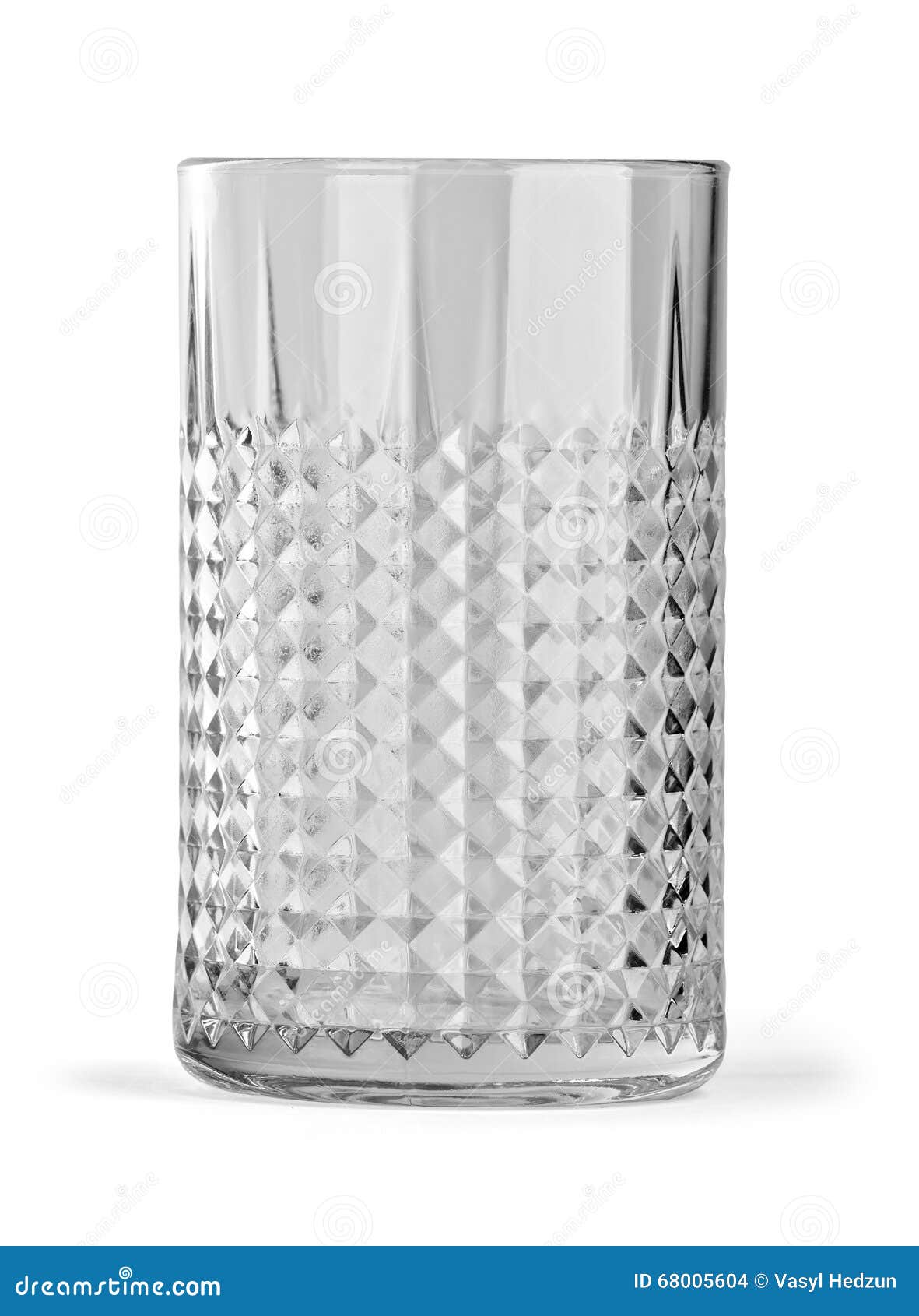 An Empty Glass for Cold Drinks Designed by Sarah Fager. Stock Photo ...