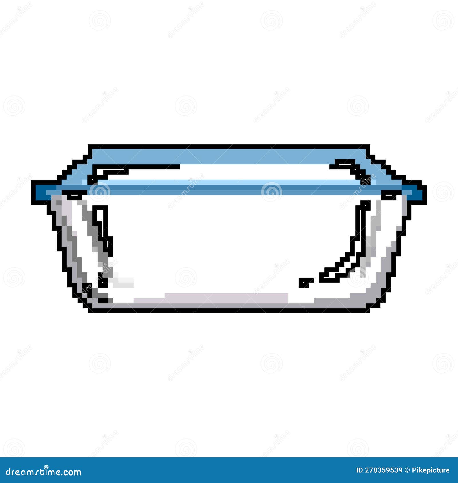 Empty Glass Container Game Pixel Art Vector Illustration Stock Vector ...