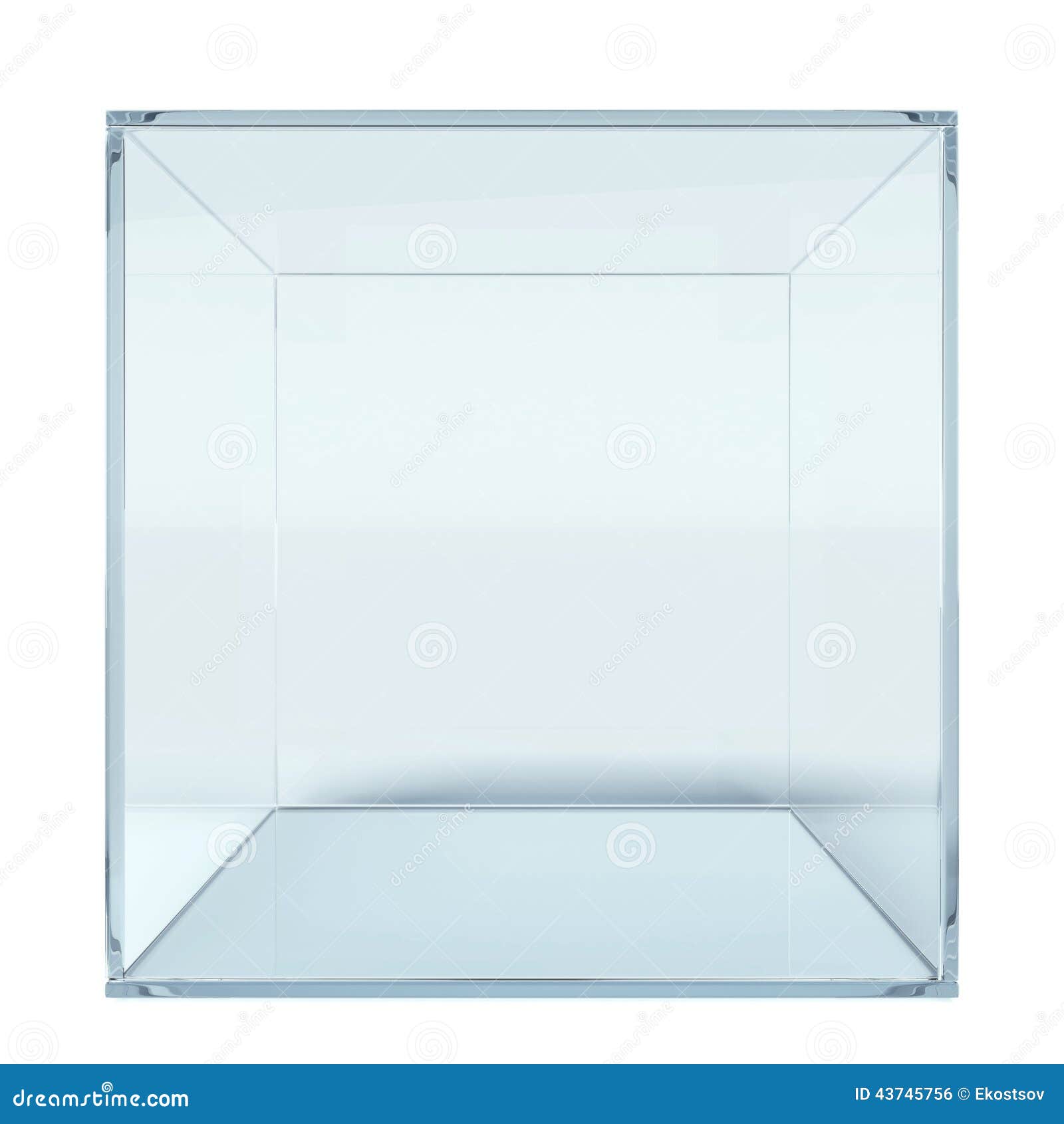A Glass Cube With Glass Stars Rotates Around Its Axis 3d Stock Image ...