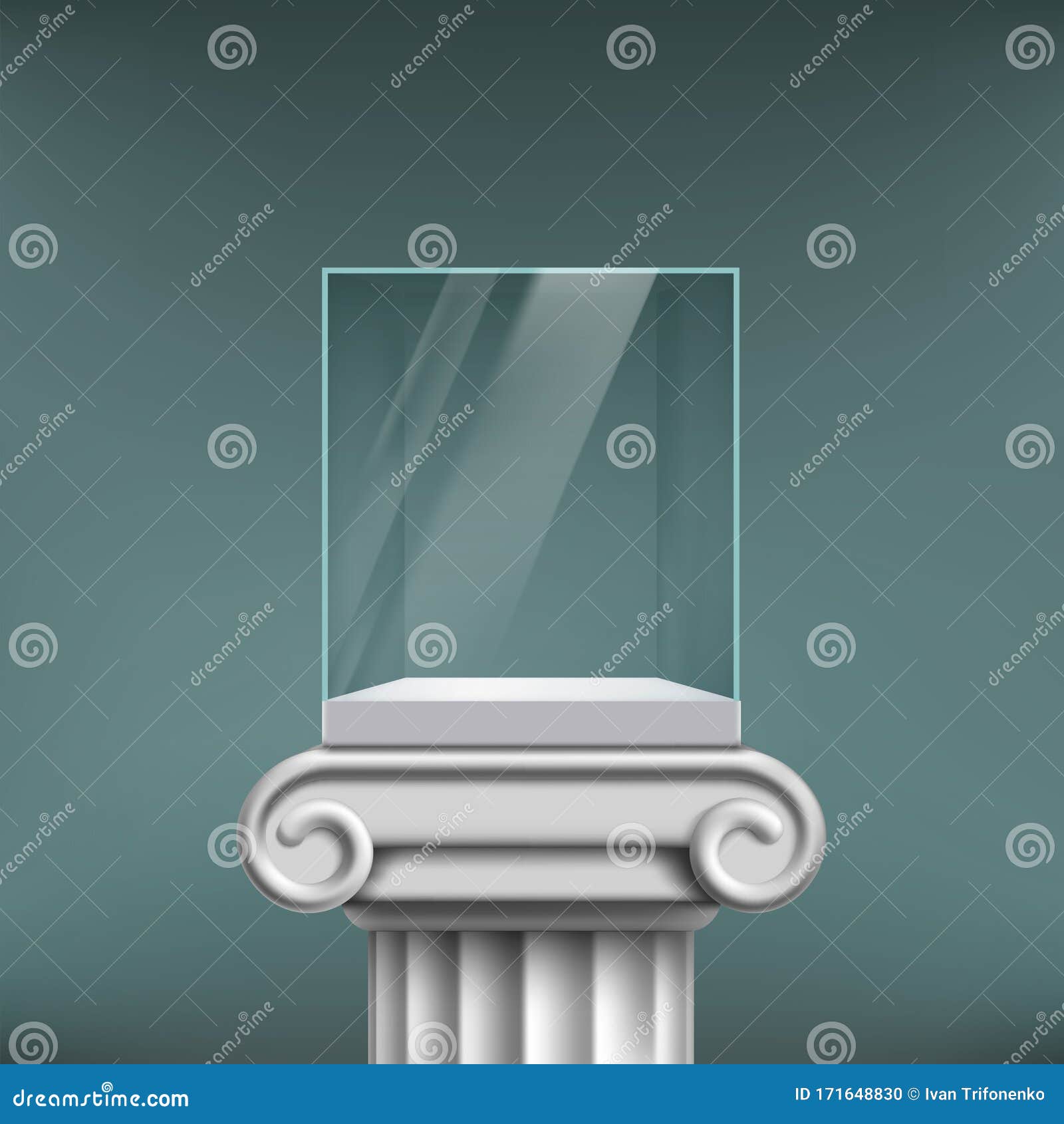 Showcase Column Pedestal Vector Stock Illustrations – 203 Showcase ...