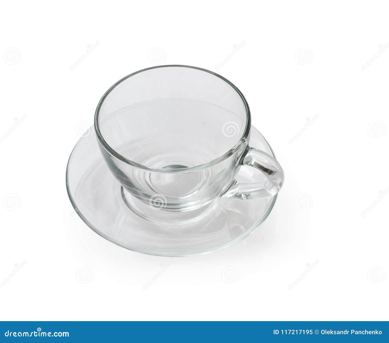 Empty Glass Cup. Isolated on White Background Stock Image - Image of ...