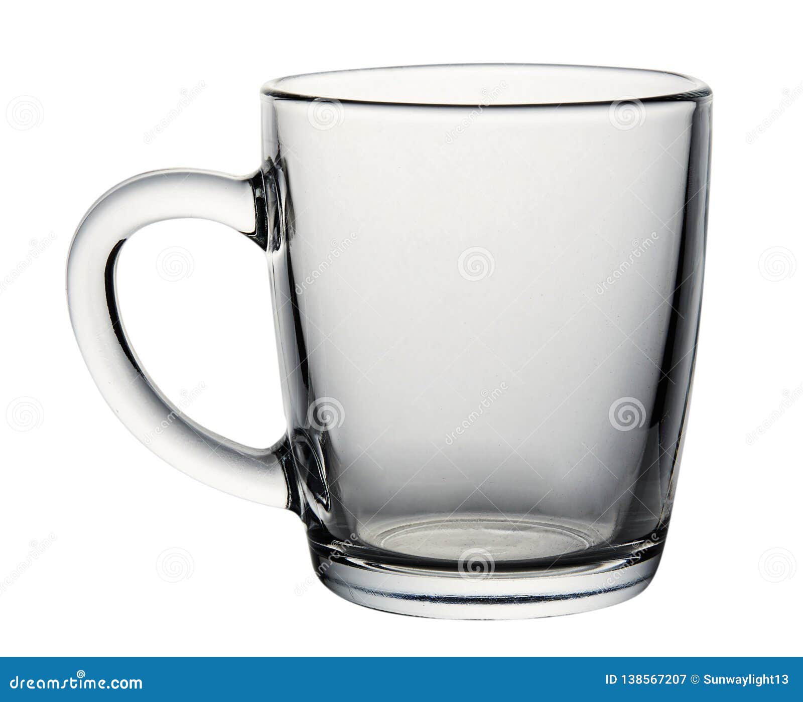 Empty Glass Cup Isolated on White Background Stock Image - Image of ...