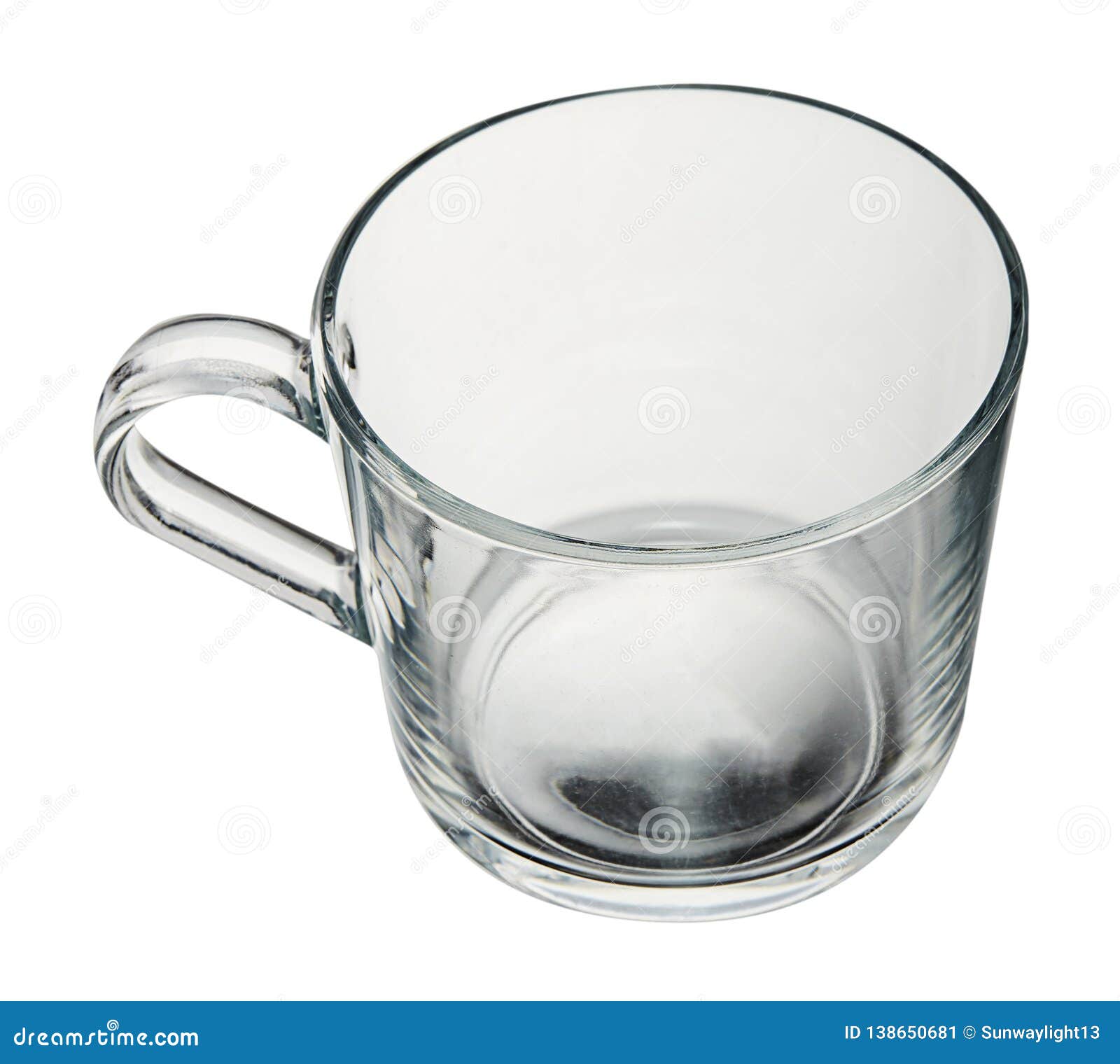 Empty Glass Cup Isolated on White Background Stock Image - Image of ...