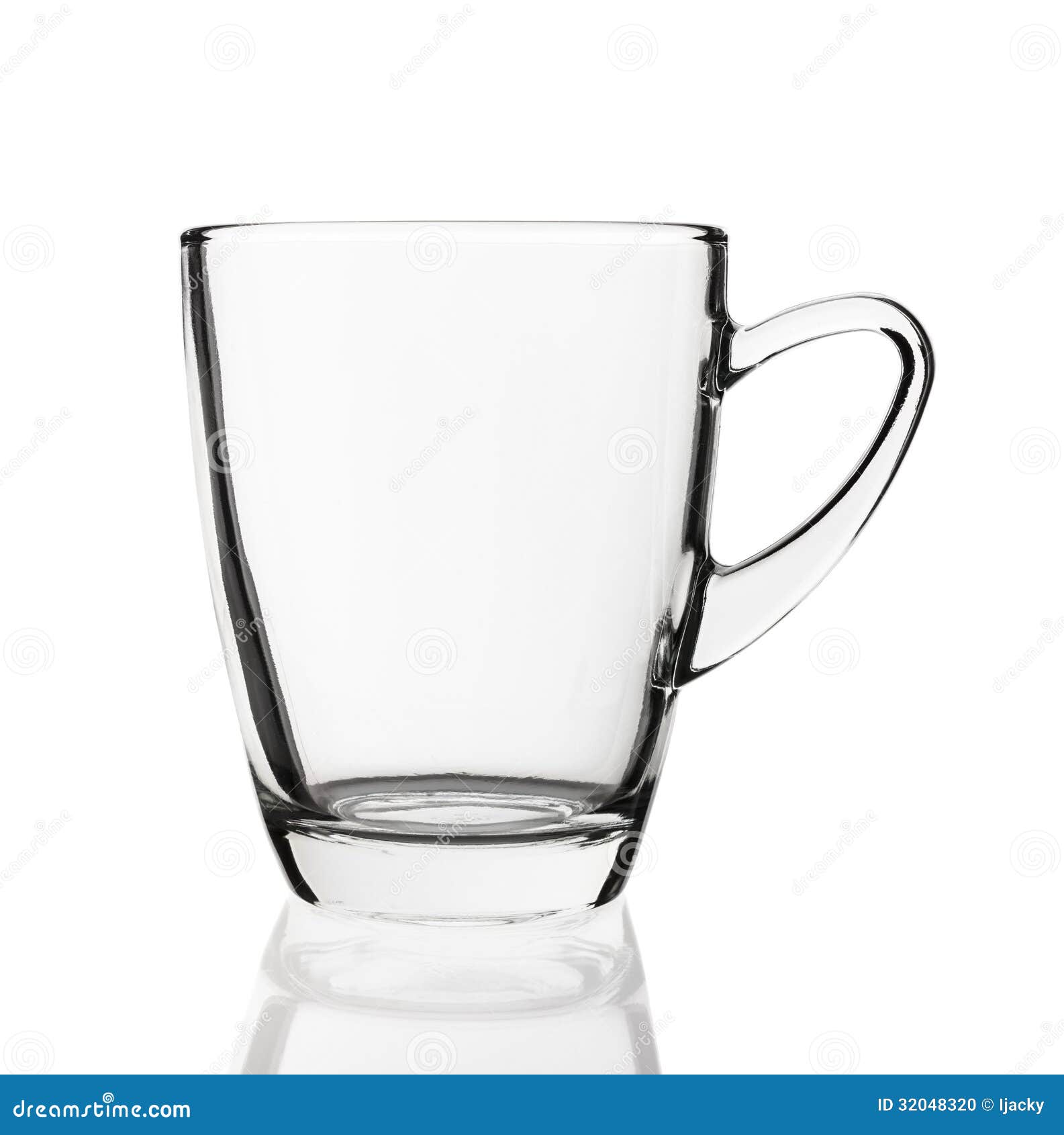 Empty glass cup stock photo. Image of elegant, reflection - 32048320