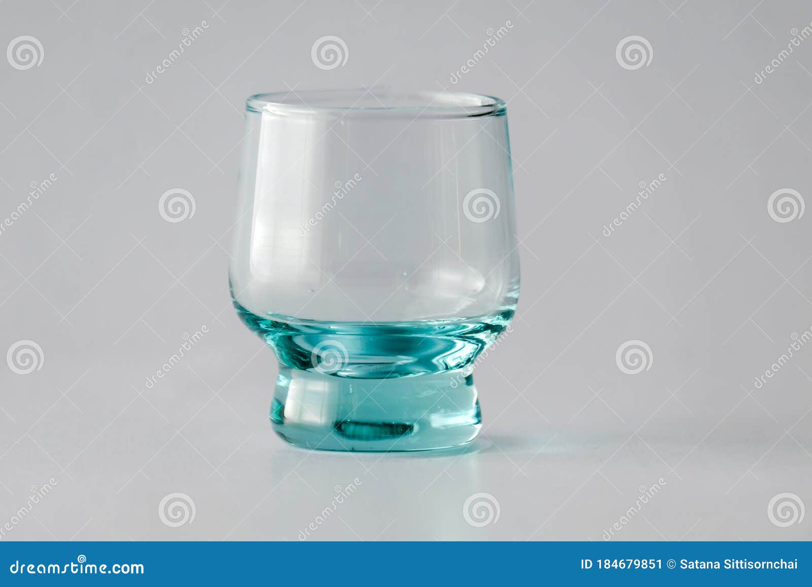 Empty Glass Cup on White Background Stock Image - Image of single, cold ...