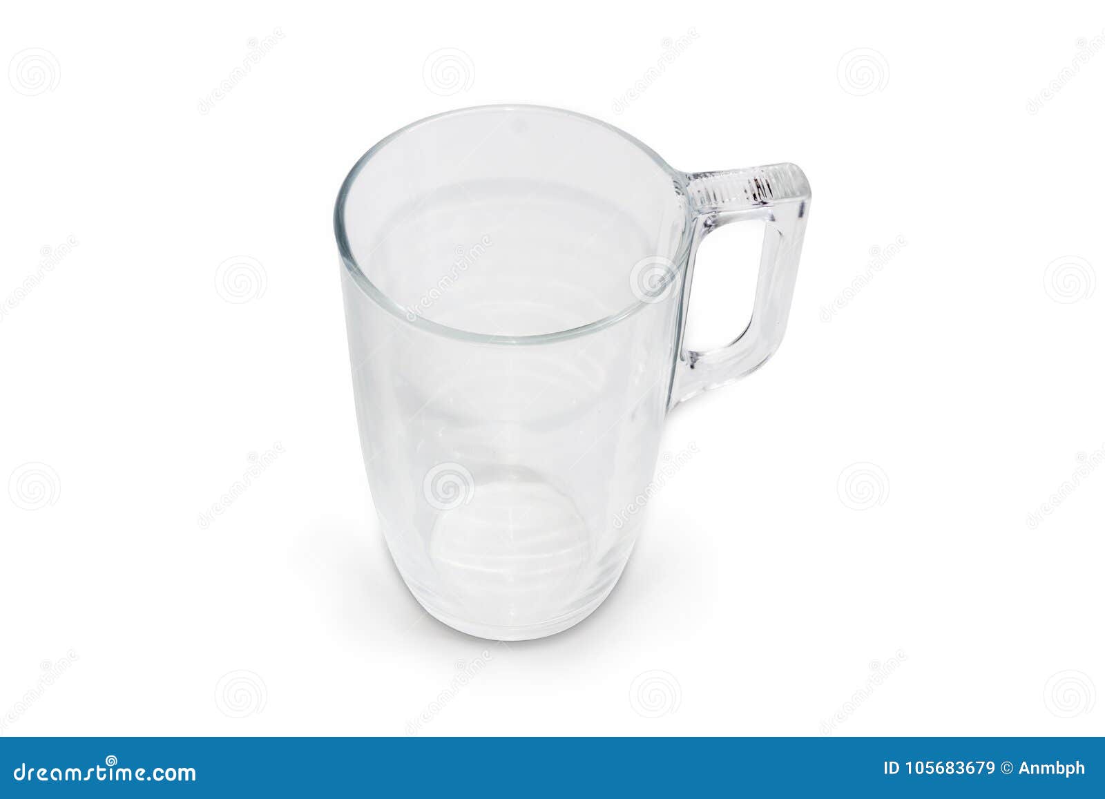 Empty Glass Cup on a White Background Stock Image - Image of glass ...