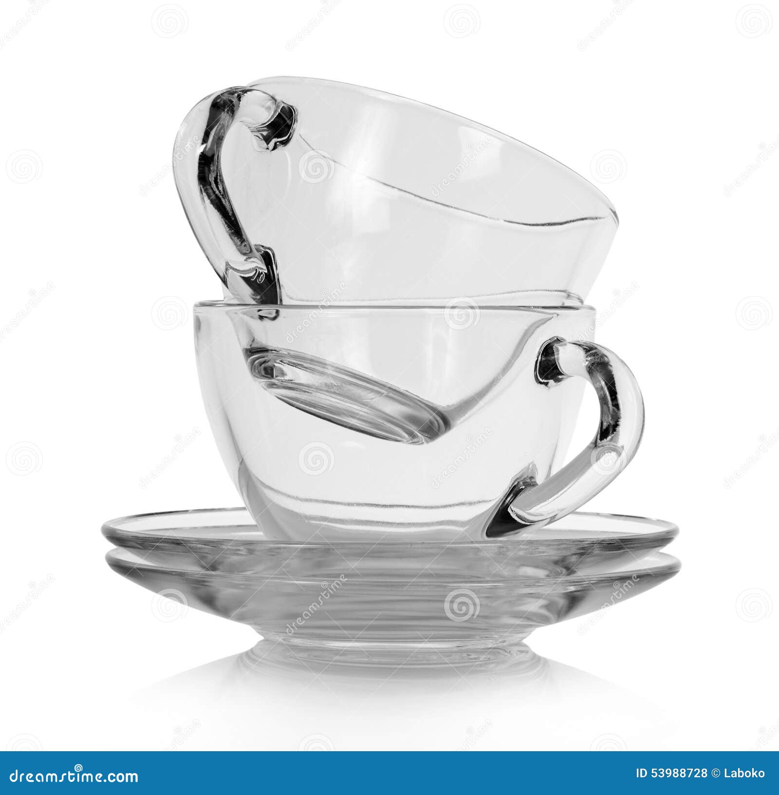 Empty glass cups stock photo. Image of dishware, empty - 53988728