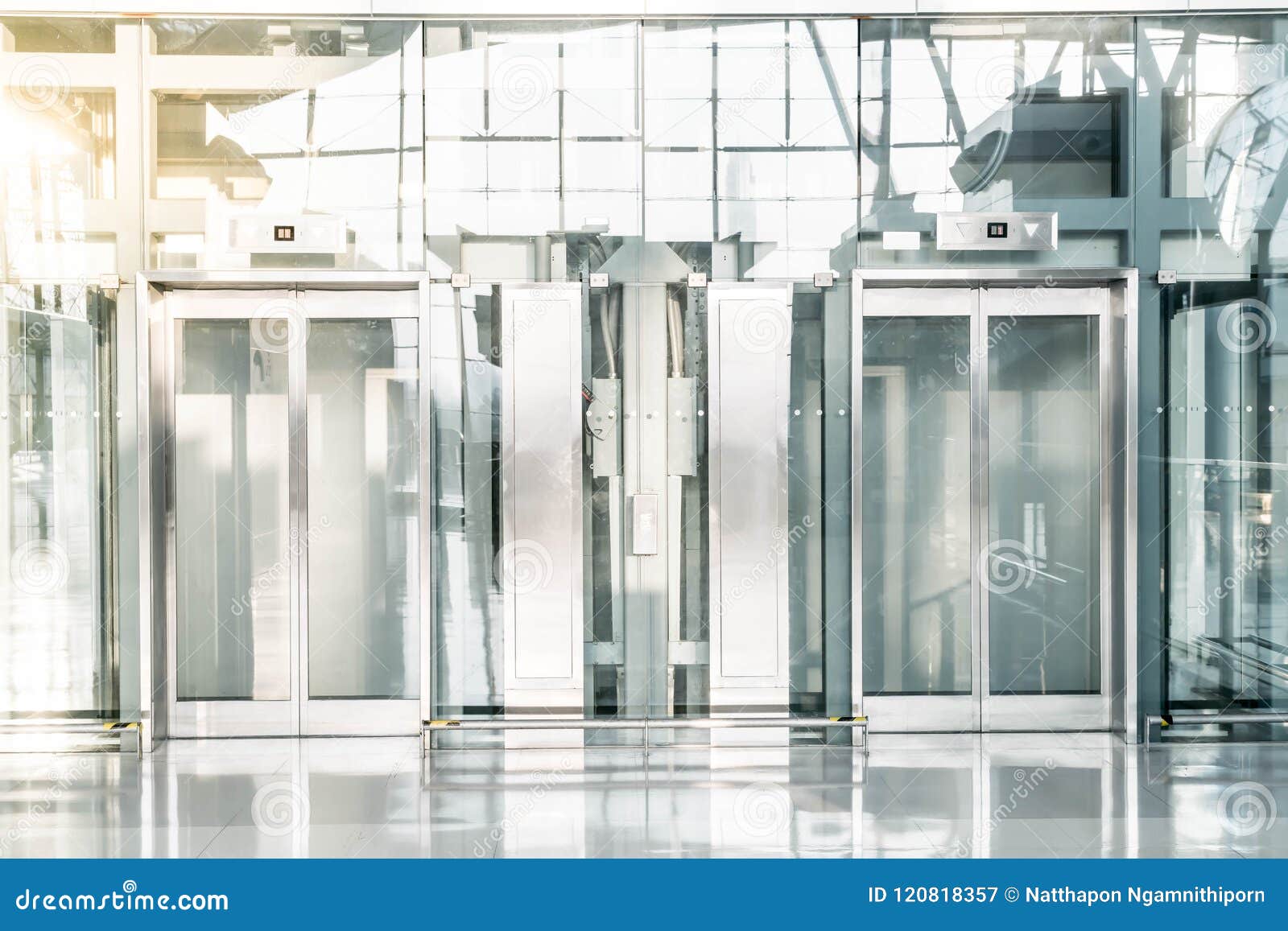 Empty glass elevator stock image. Image of elevators - 120818357