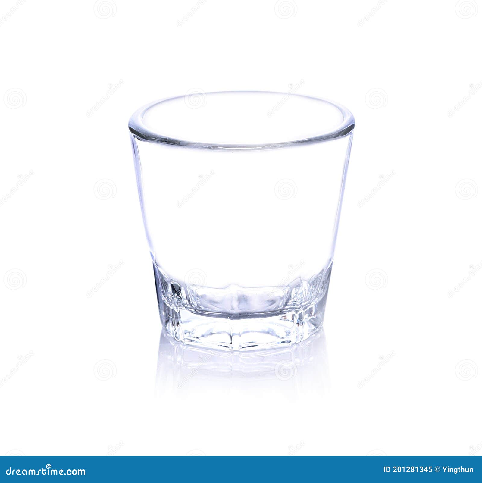 Empty Glass Isolated on White Background Stock Image - Image of object ...