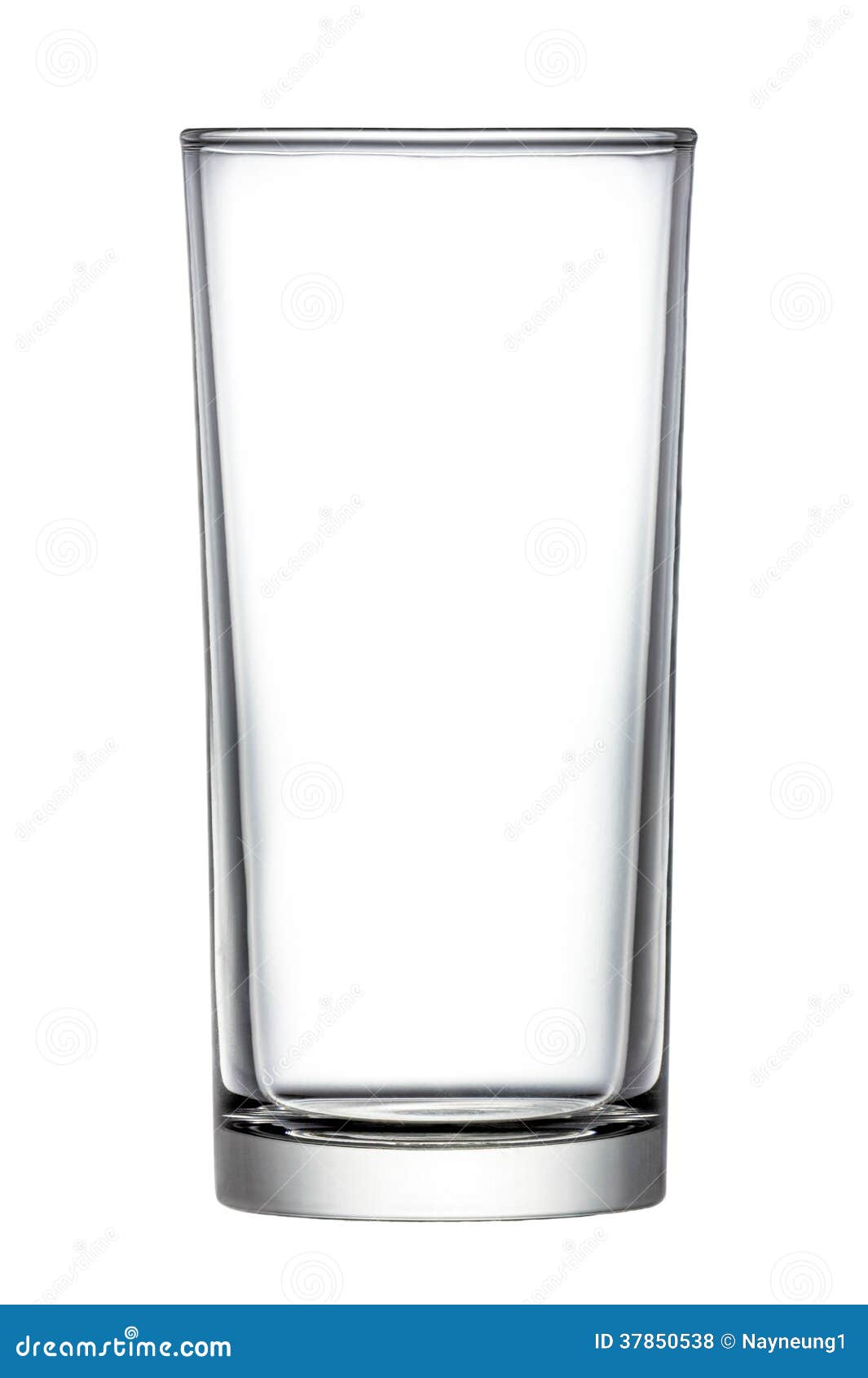 Empty Glass Isolated on a White Background. Stock Photo - Image of ...
