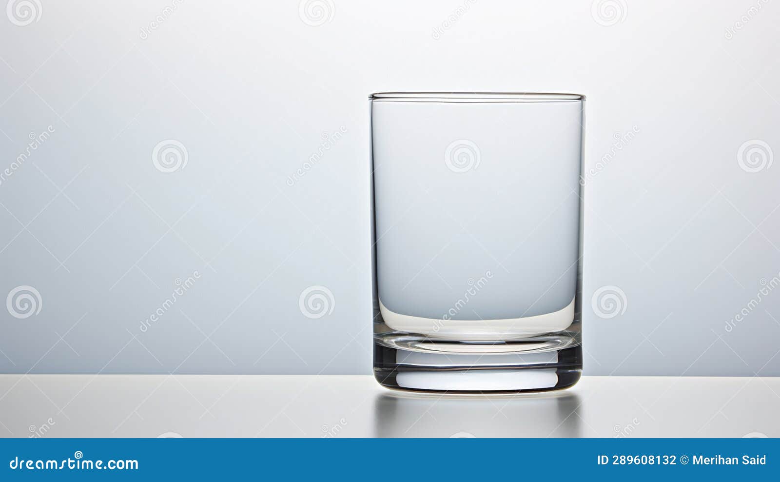 Empty Glass Isolated on White Background. AI Generative Stock Photo ...