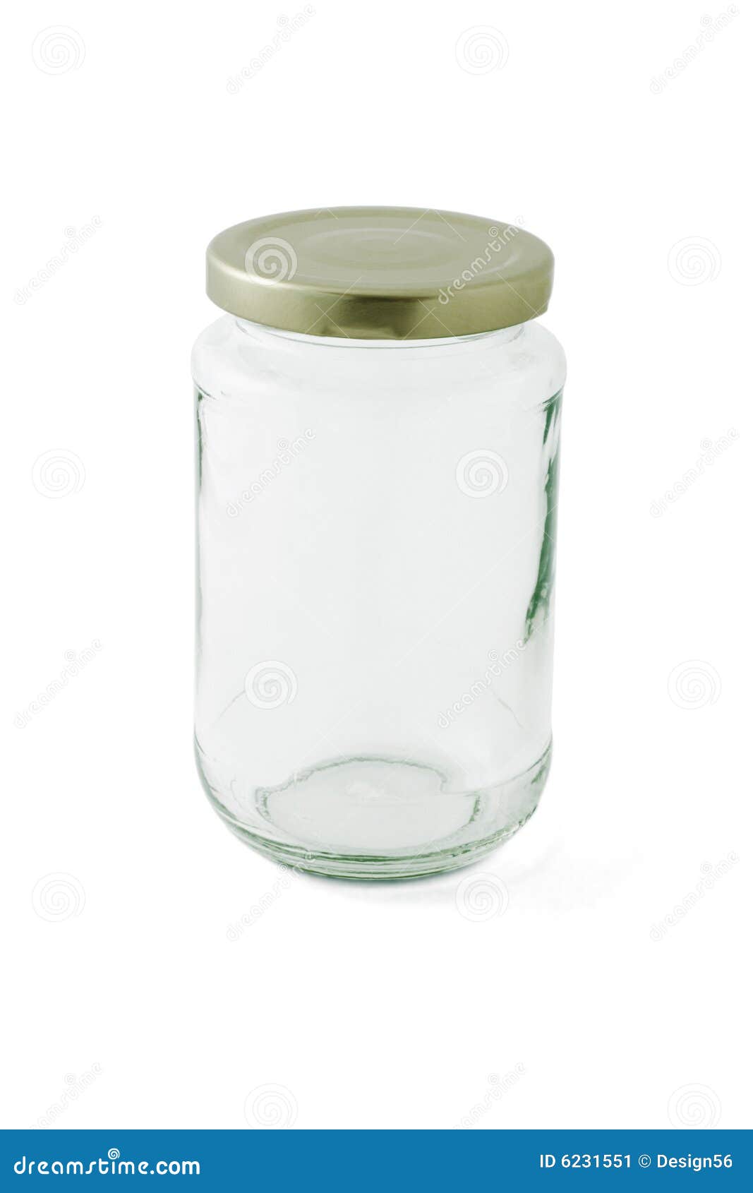 Empty glass jar with cap stock image. Image of fragile - 6231551