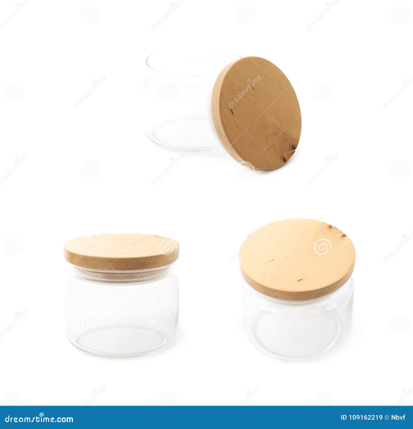 Empty glass jar isolated stock image. Image of dishware - 109162219