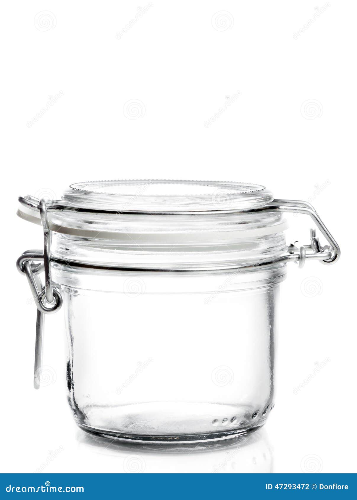 Empty glass jar isolated stock photo. Image of life, dishware - 47293472