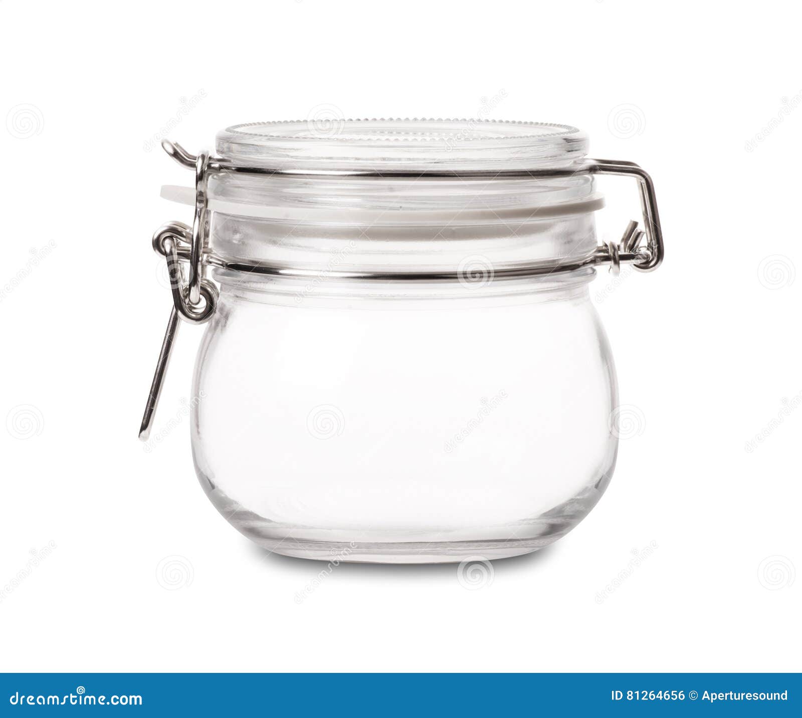 Empty glass jar stock photo. Image of domestic, drinking - 81264656