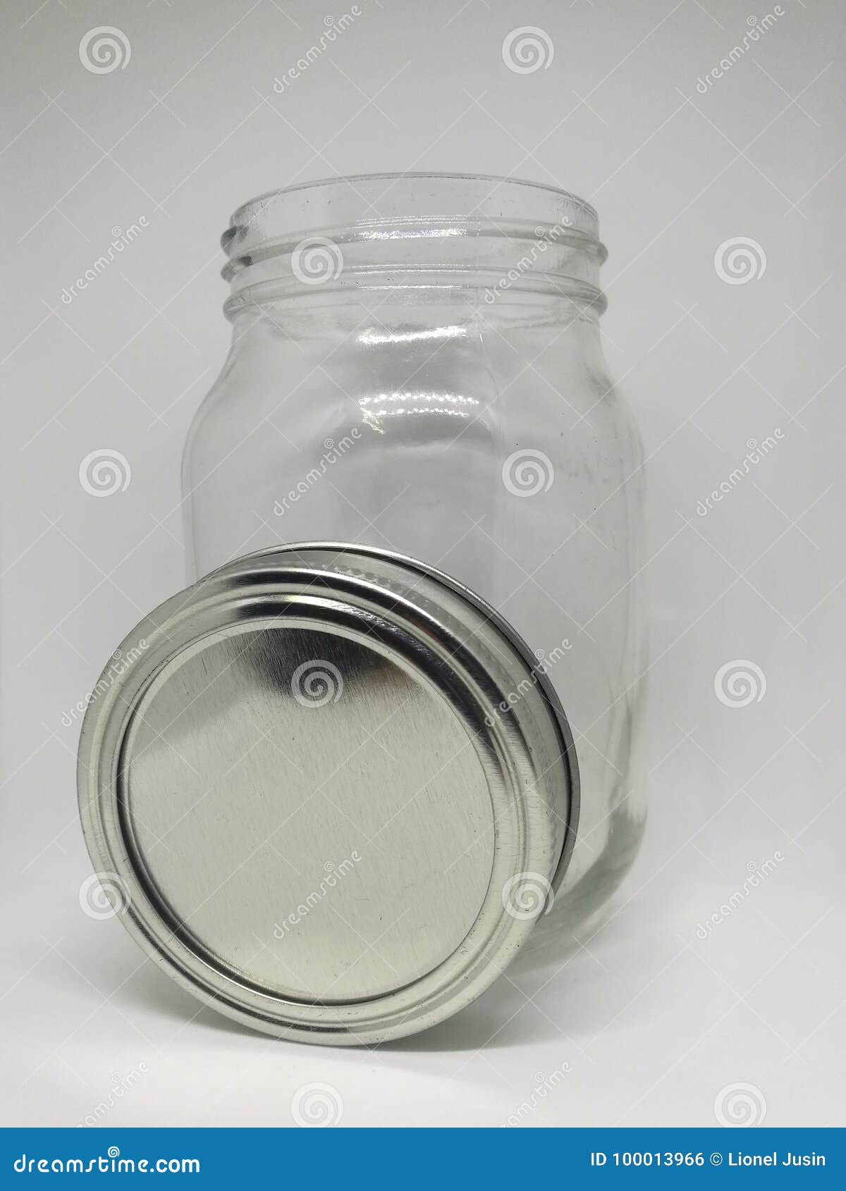 Empty glass jar stock photo. Image of front, mason, transperant - 100013966