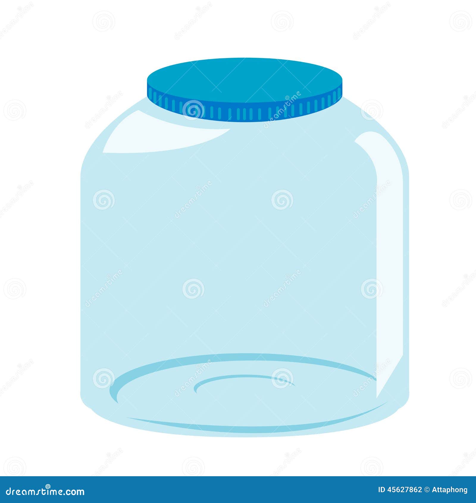 Empty glass jar vector stock vector. Illustration of glassware - 45627862