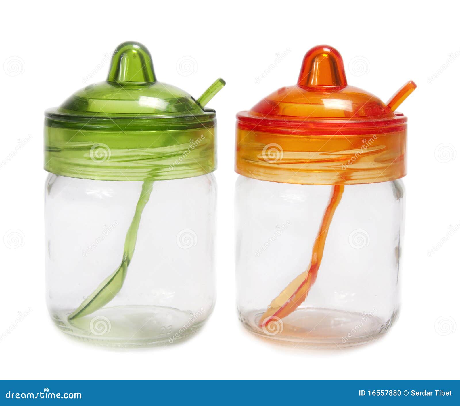 Empty Glass Jars stock photo. Image of sugar, isolated - 16557880