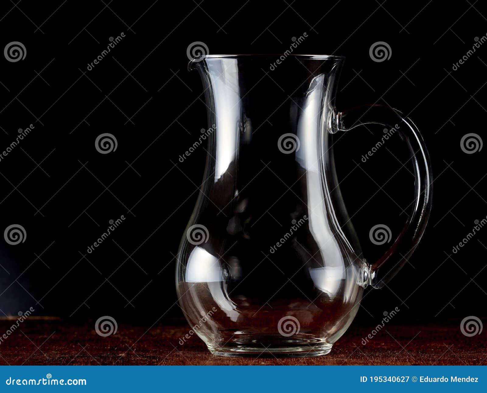 Empty glass jug stock image. Image of kitchen, individuality - 195340627