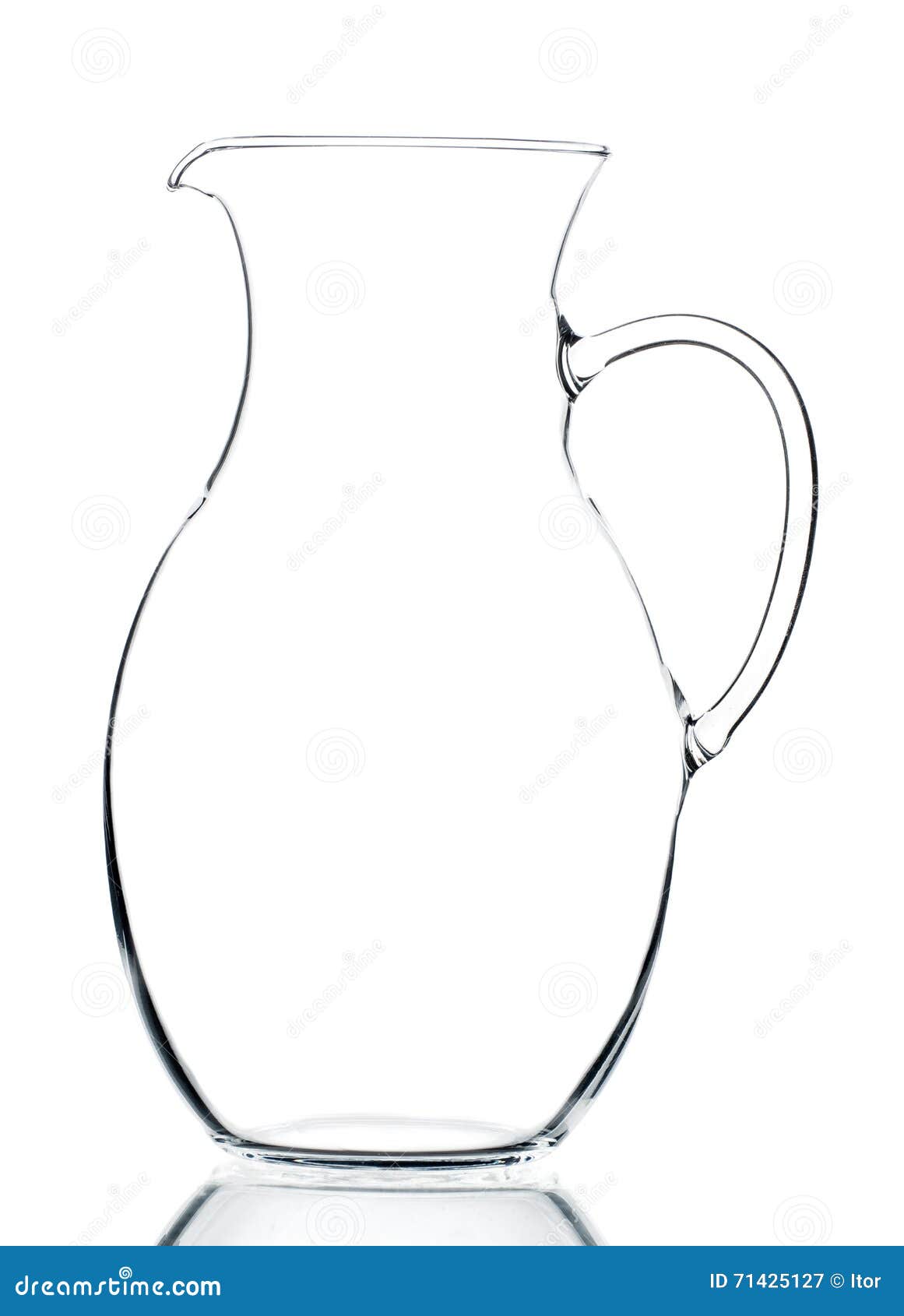 Empty glass jug stock image. Image of erase, milk, pure - 71425127