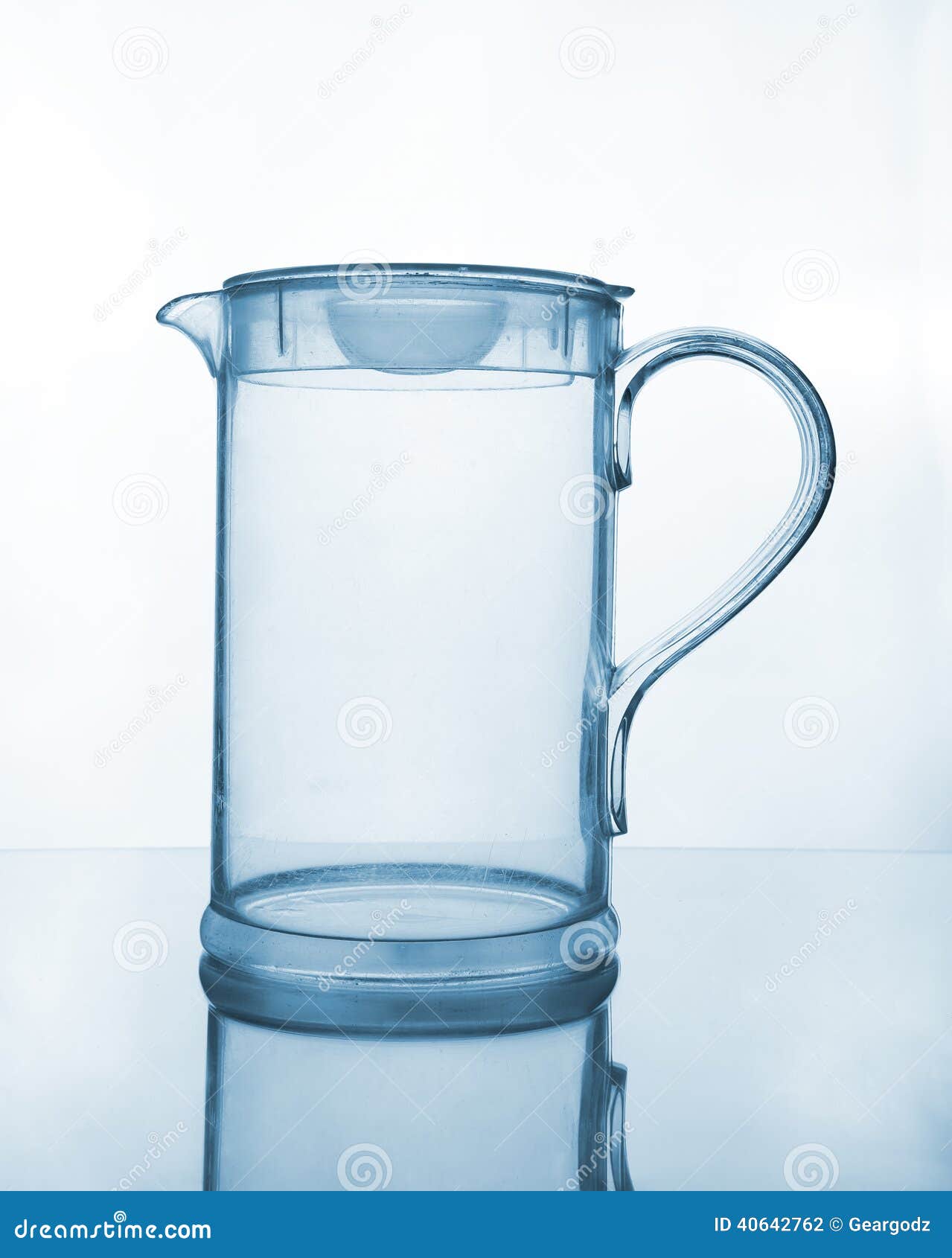Empty glass jug stock photo. Image of bottle, shadow - 40642762