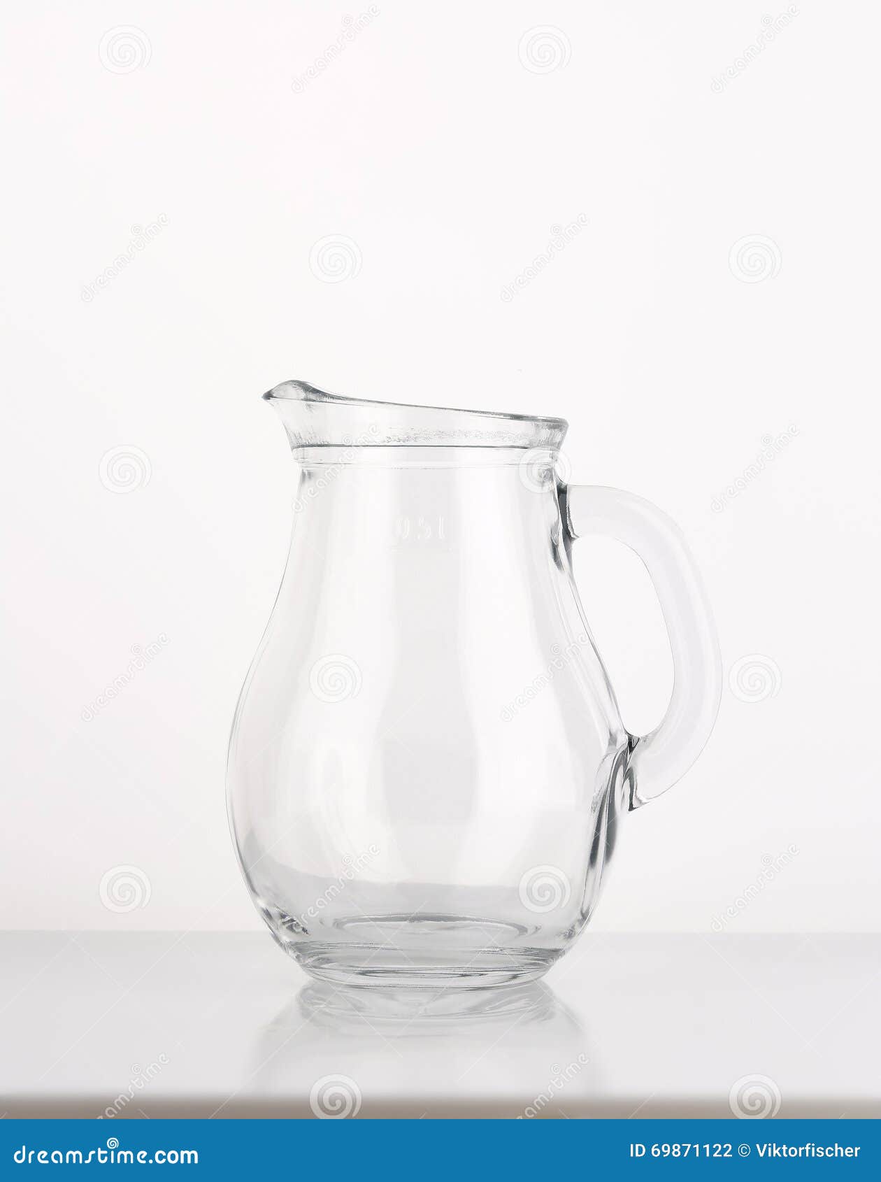 Empty glass jug stock photo. Image of drink, transparent - 69871122