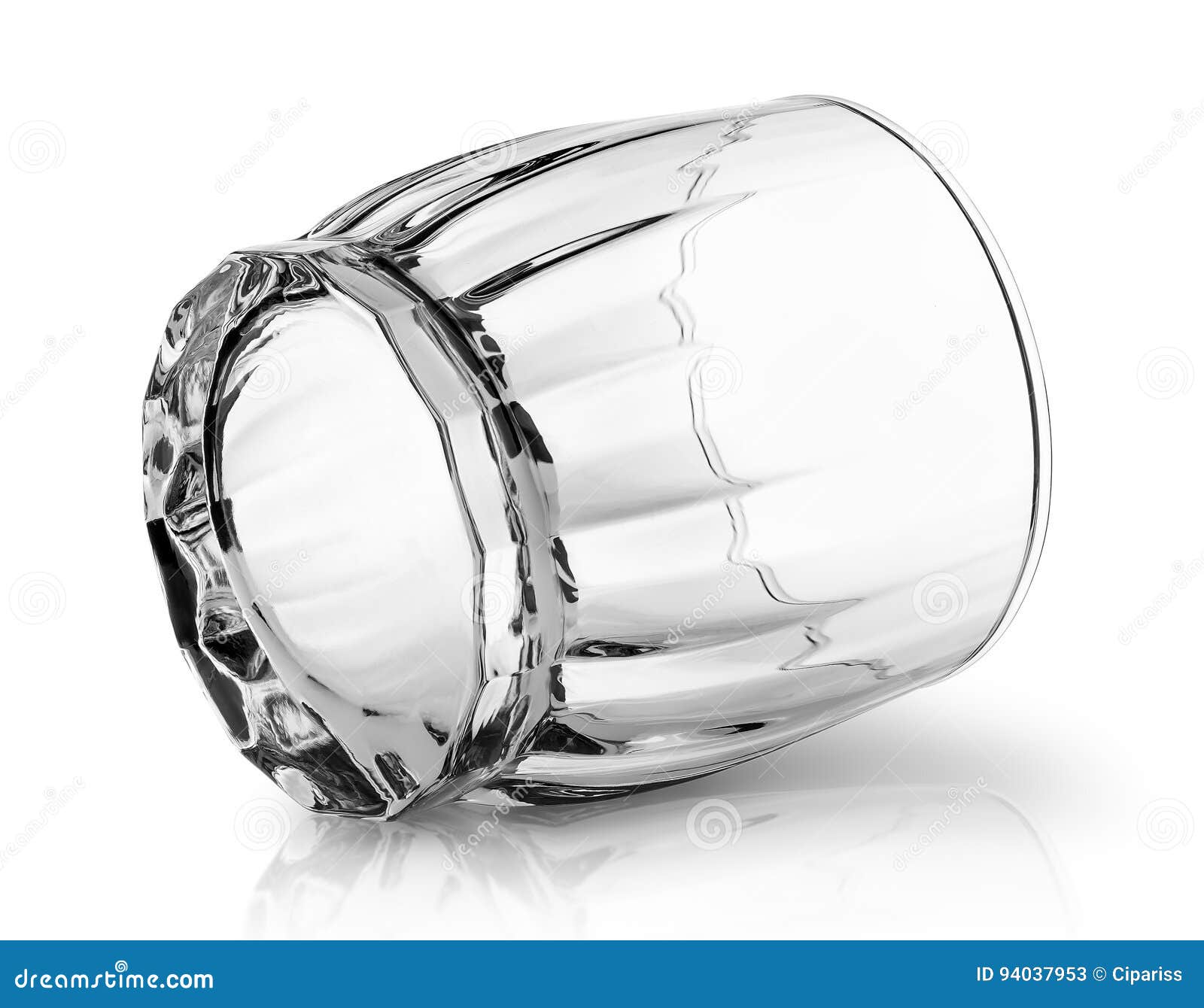 Empty glass lying rotated stock image. Image of party - 94037953