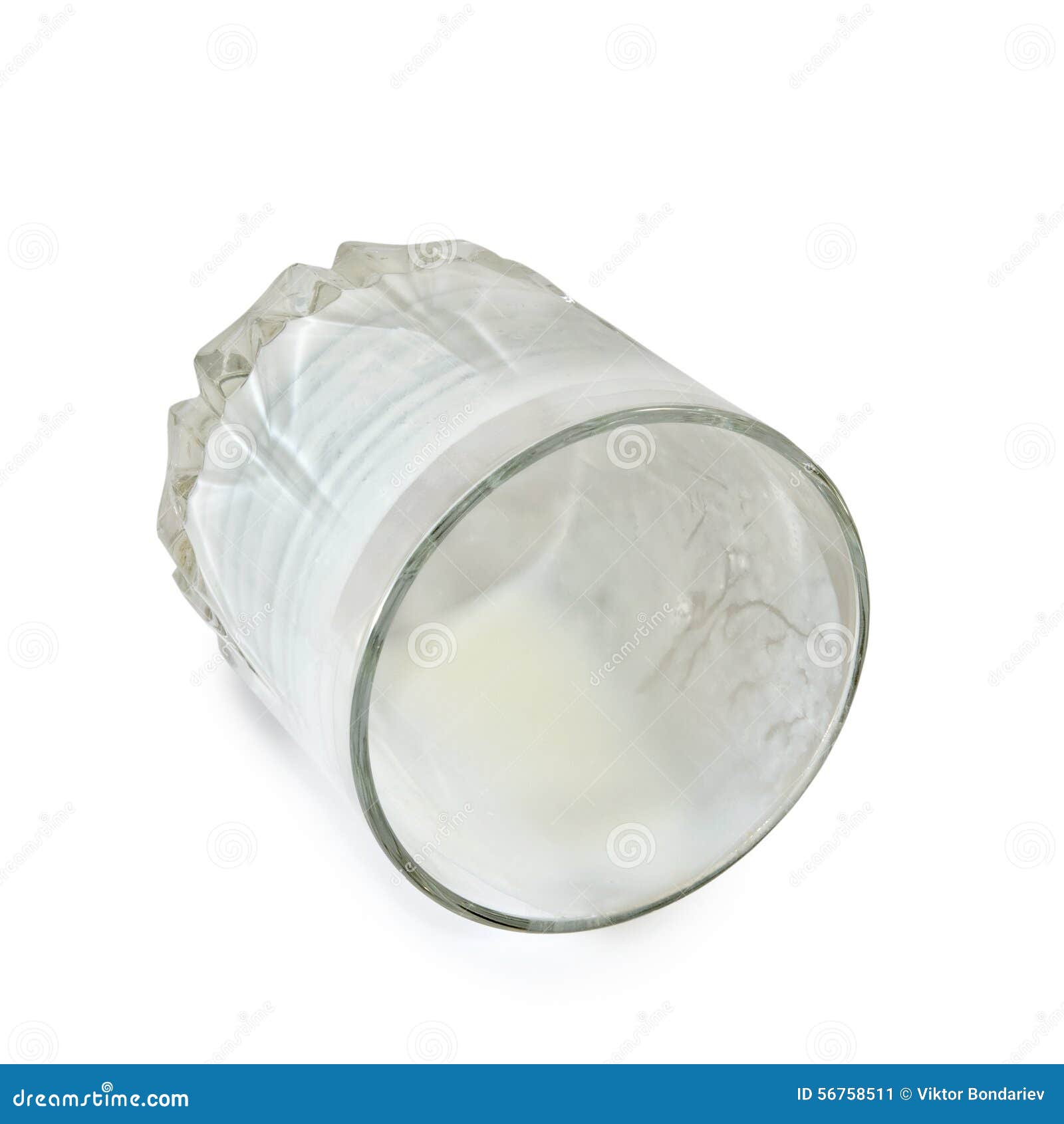 Empty glass from milk stock image. Image of healthy, beverage - 56758511