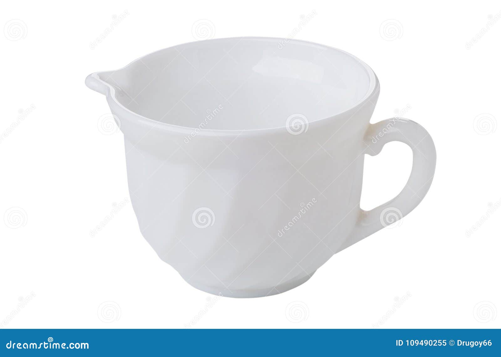Empty Glass Pitcher Isolated on White Stock Image - Image of utensil ...