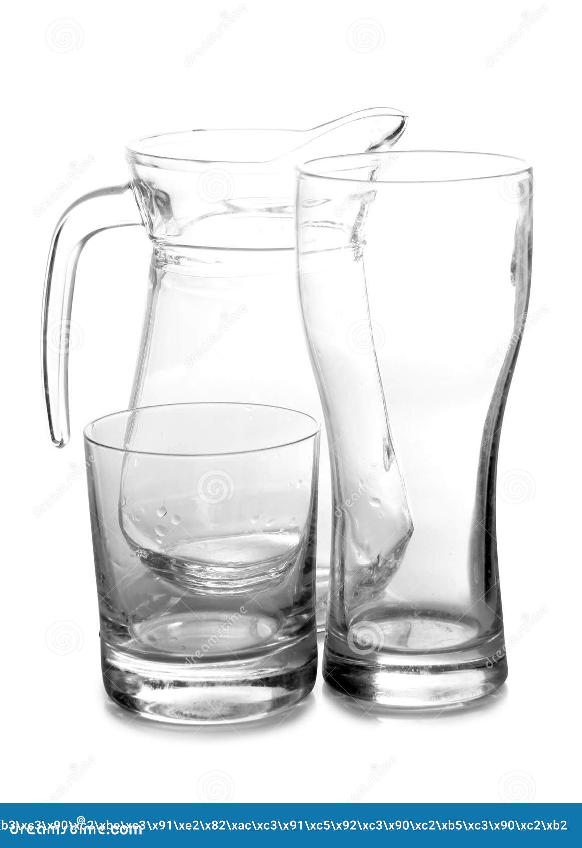 Empty glass pitcher stock image. Image of nourishing - 38121799