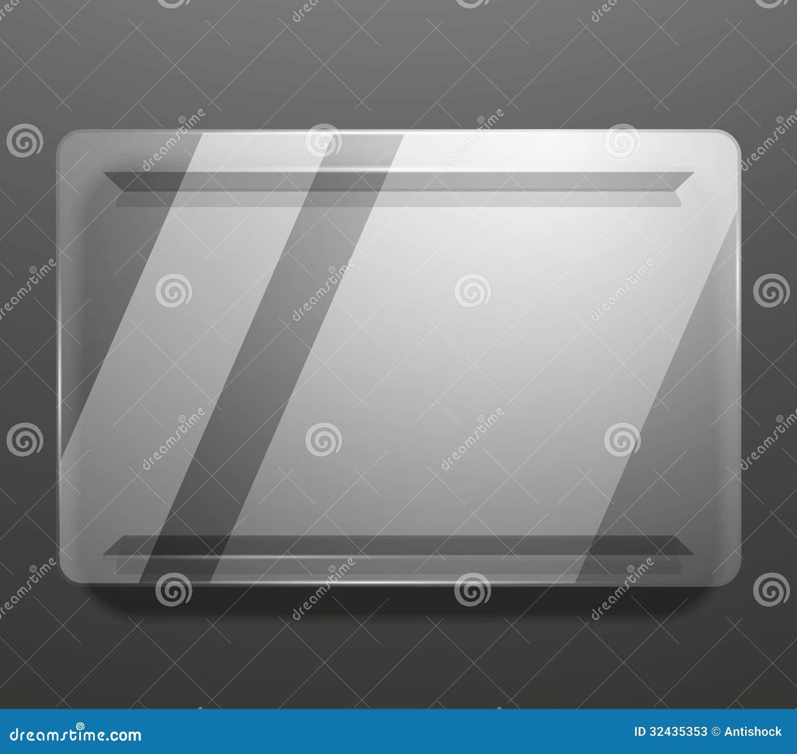 Empty Glass Plate Vector Background Stock Vector - Illustration of ...