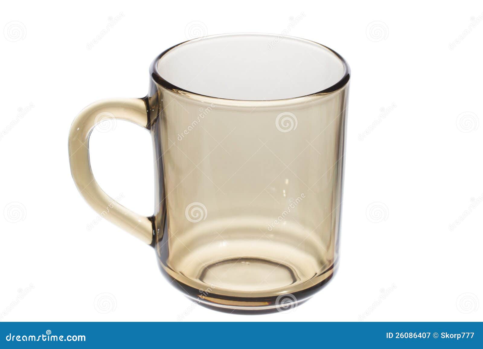 Empty glass tea cup stock image. Image of shape, beverage - 26086407