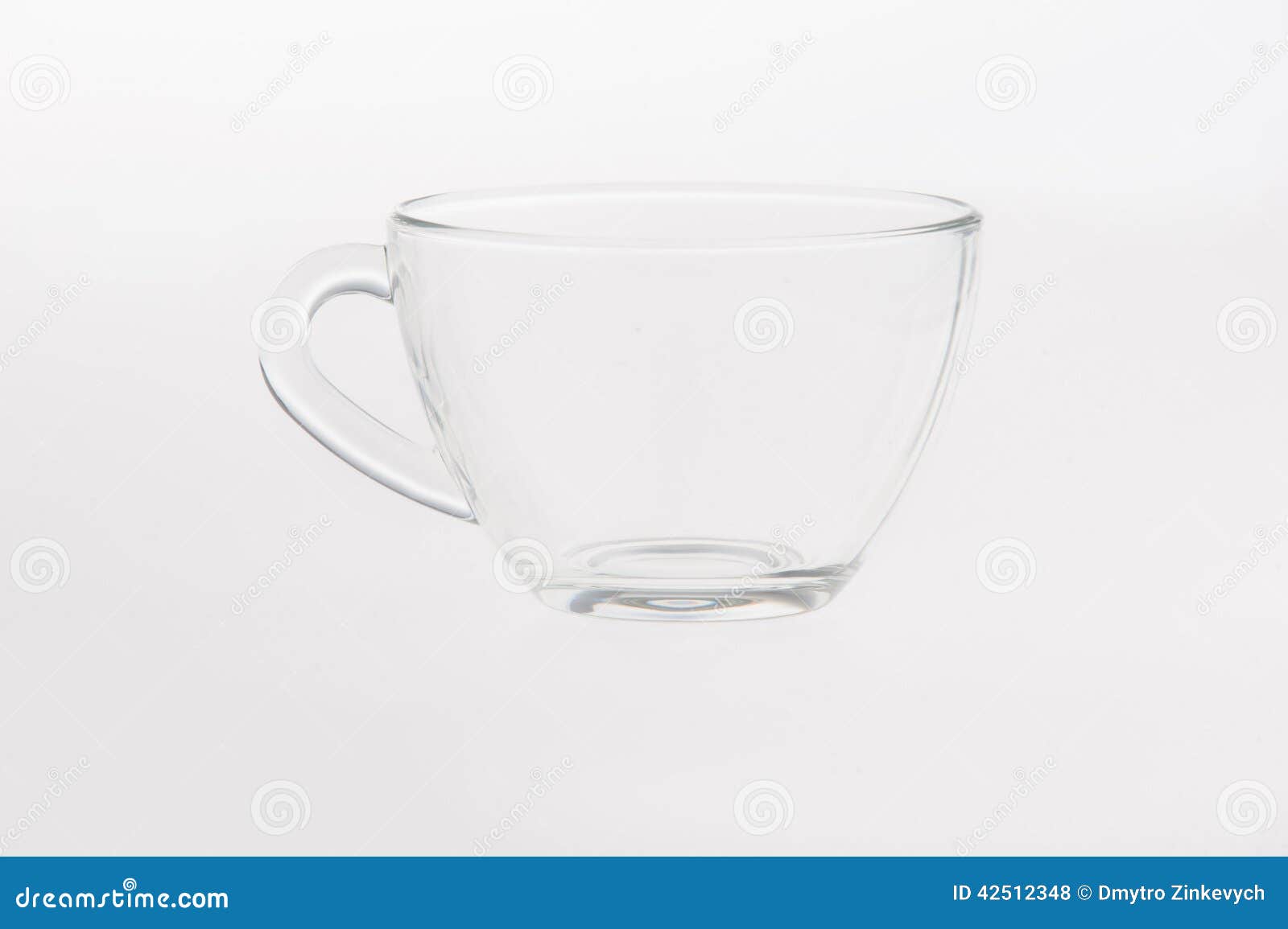 Empty glass tea cup stock photo. Image of studio, shiny - 42512348