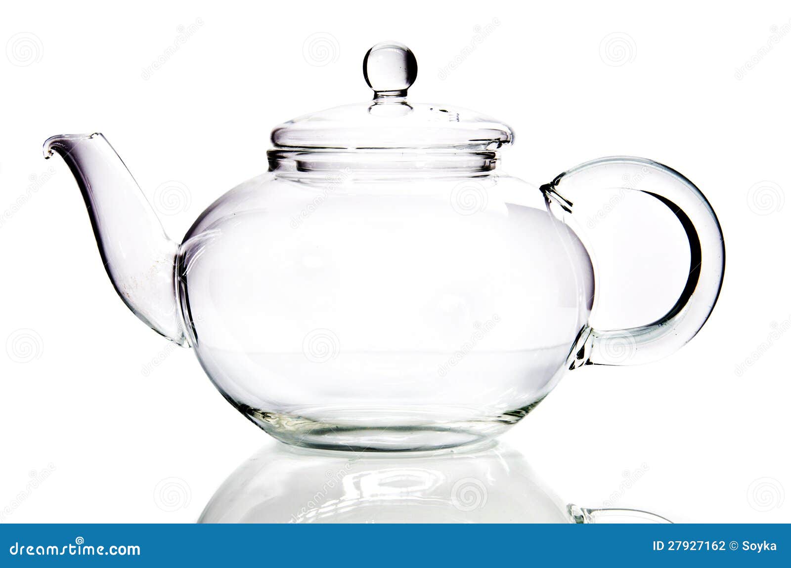 Empty Glass Teapot stock photo. Image of clear, japanese - 27927162