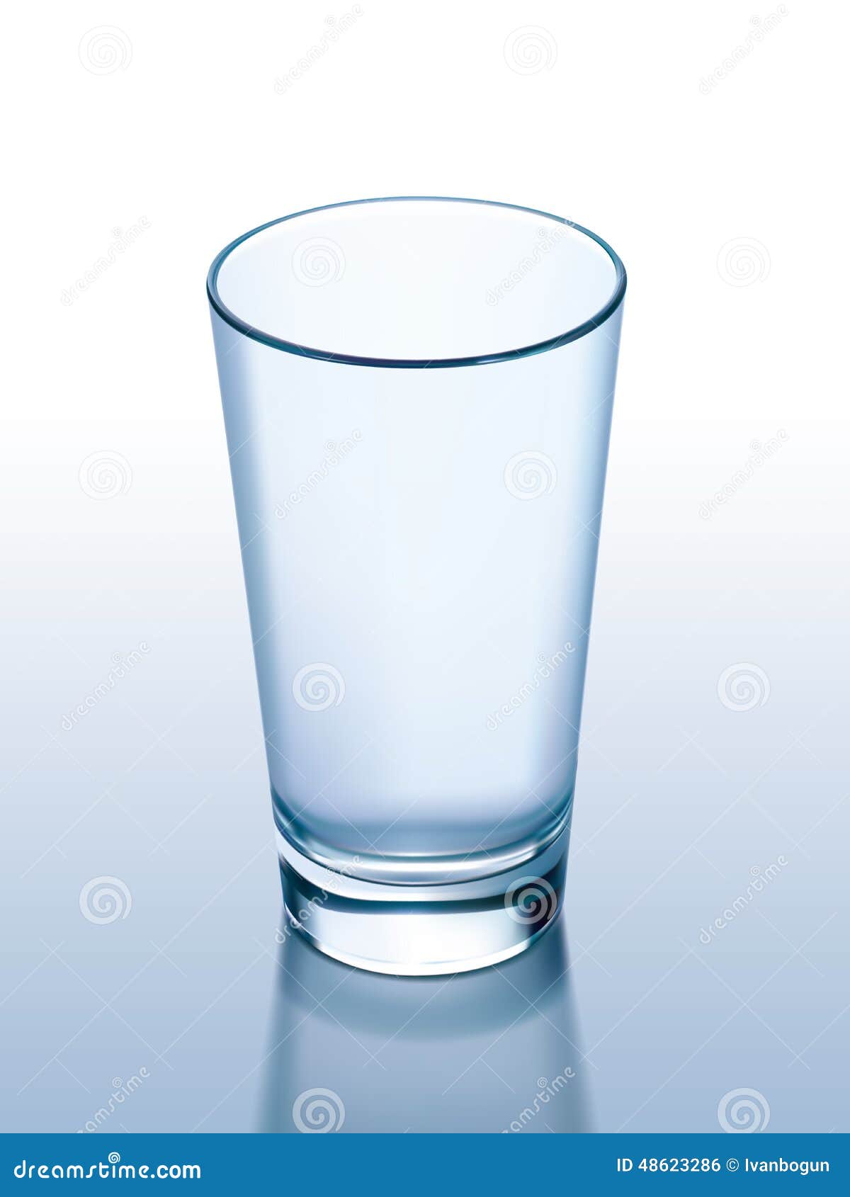 Empty glass. Vector stock vector. Illustration of glaze - 48623286