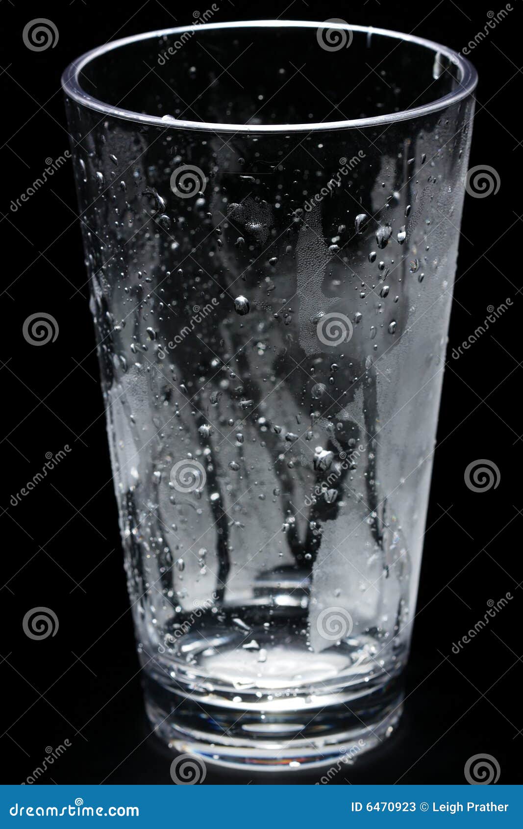 Empty glass of water stock image. Image of healthy, isolated - 6470923