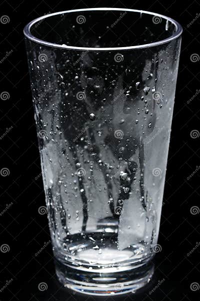 Empty glass of water stock image. Image of healthy, isolated - 6470923