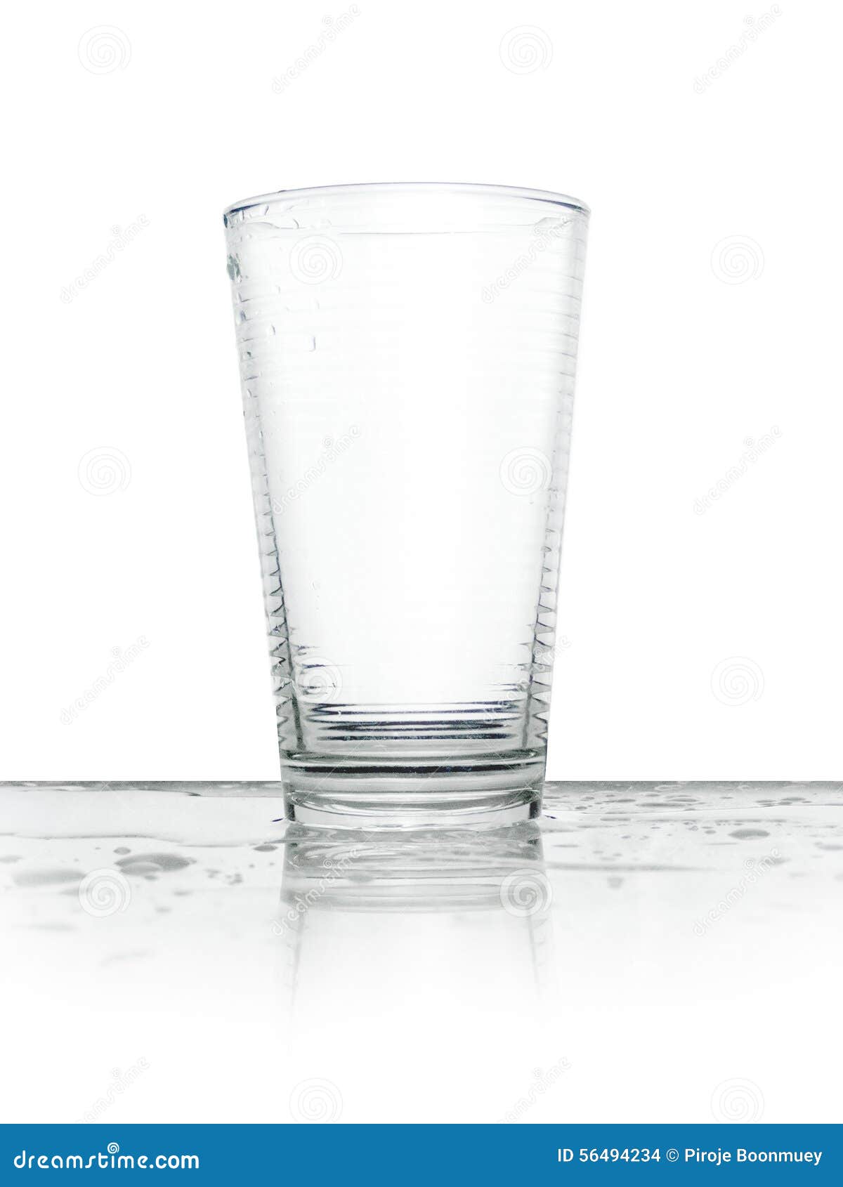 Empty glass of water stock photo. Image of clear, apple - 56494234